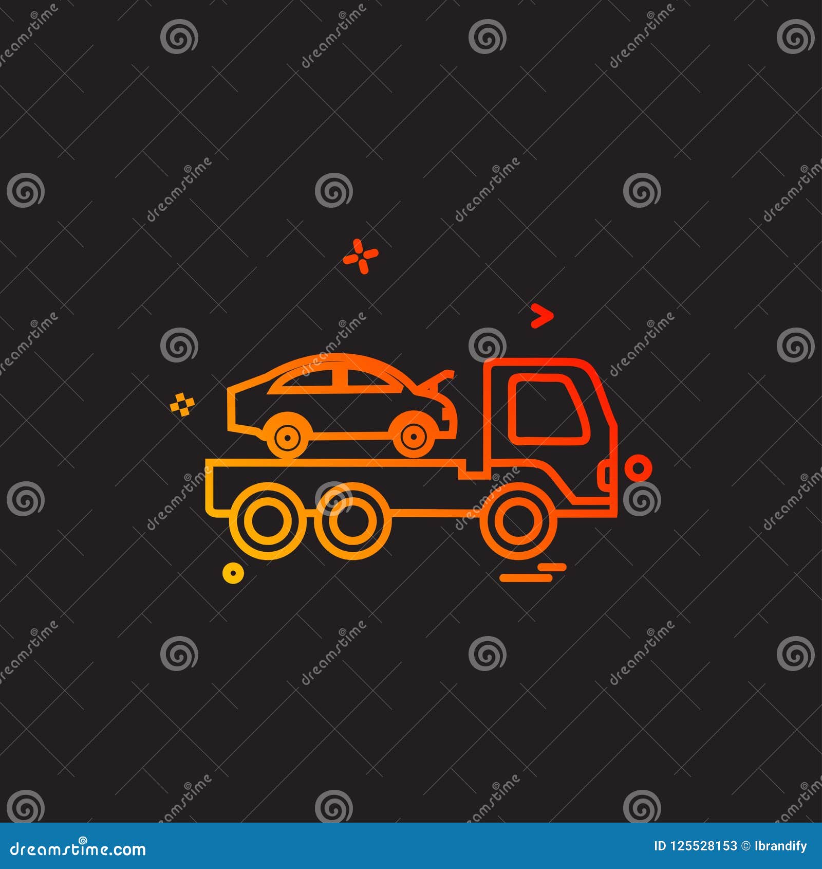 Car Workshop Icon Design Vector Stock Vector - Illustration of flat ...