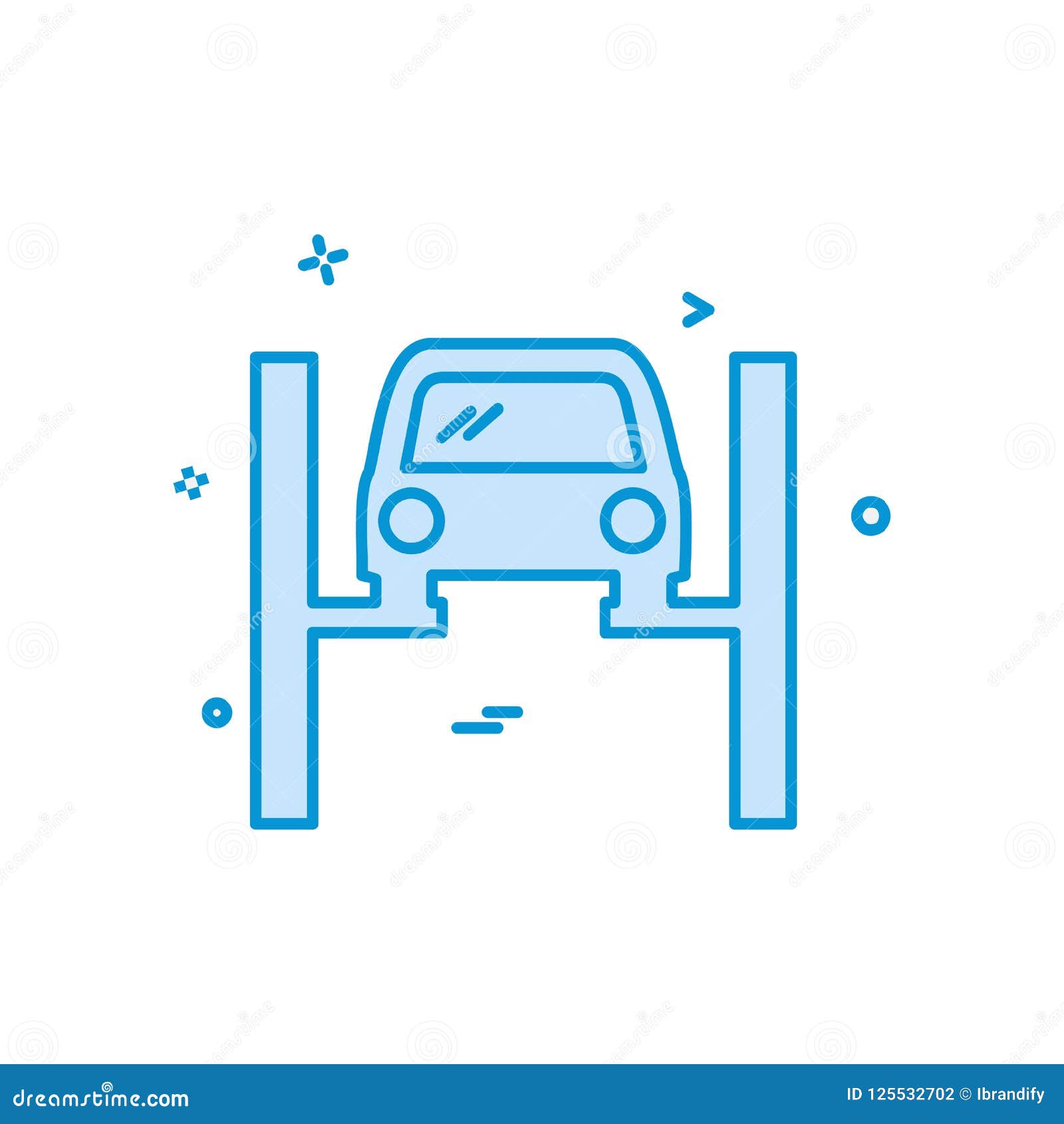 Car Workshop Icon Design Vector Stock Vector - Illustration of flat ...