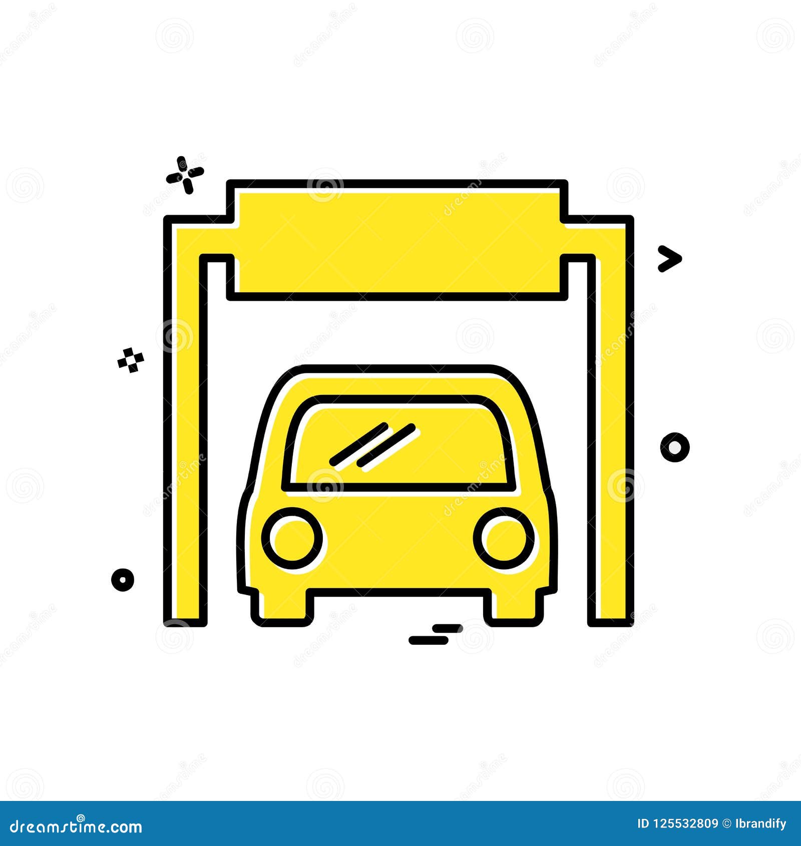 Car Workshop Icon Design Vector Stock Vector - Illustration of service ...