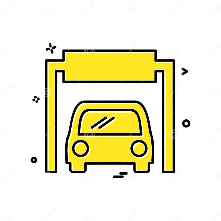 Car Workshop Icon Design Vector Stock Vector - Illustration of service ...