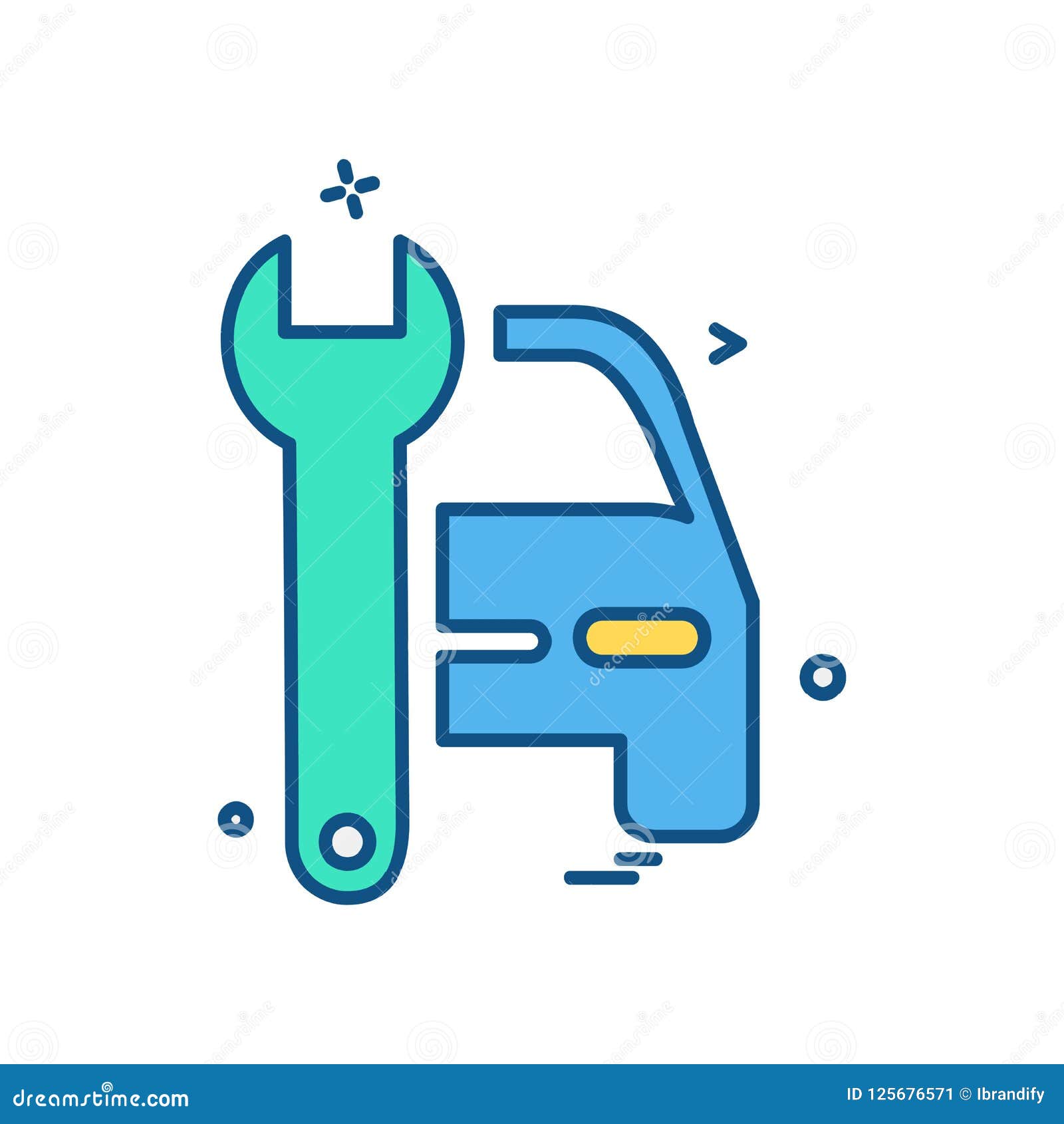 Car Workshop Icon Design Vector Stock Vector - Illustration of concept ...