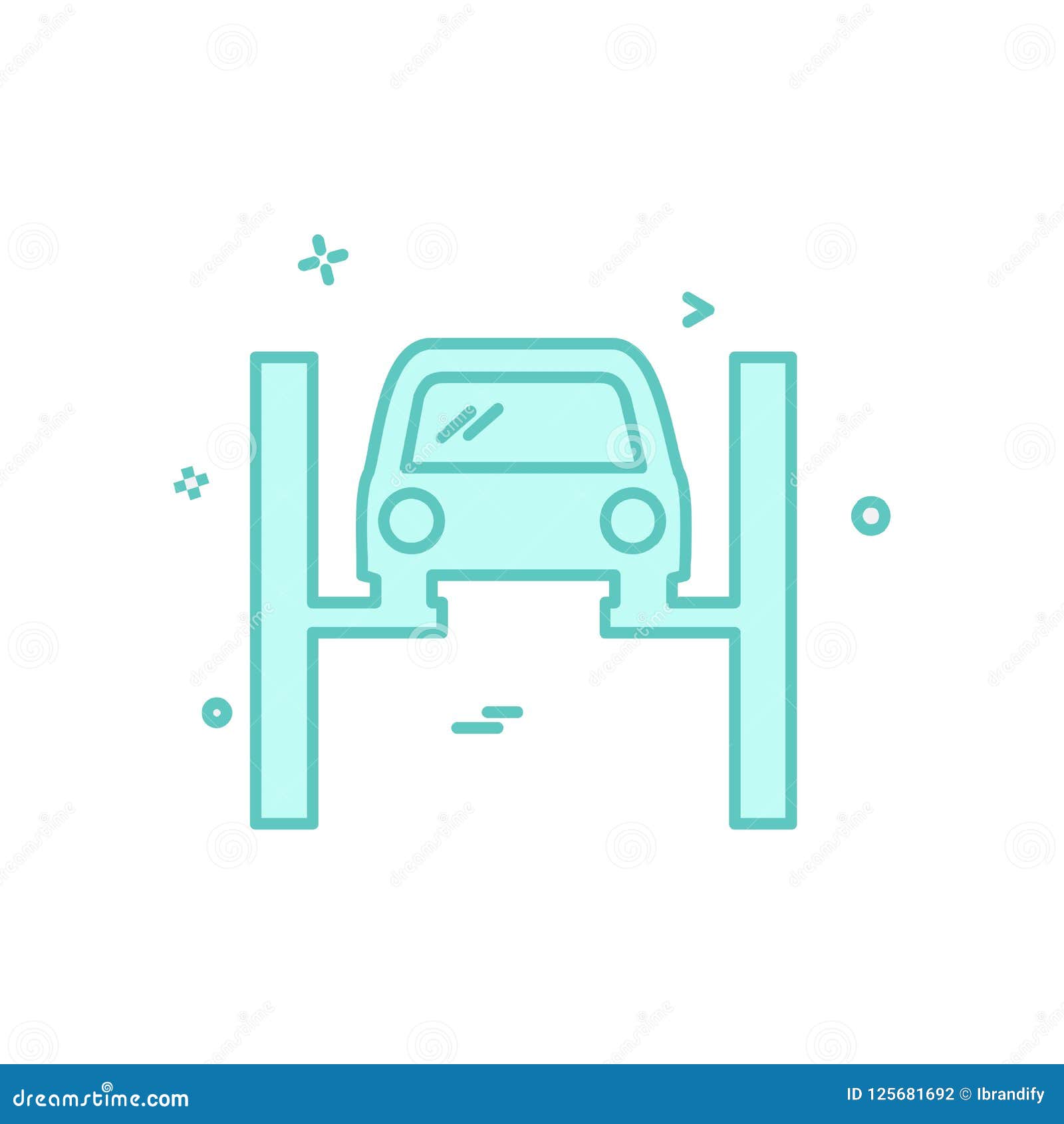 Car Workshop Icon Design Vector Stock Vector - Illustration of auto ...