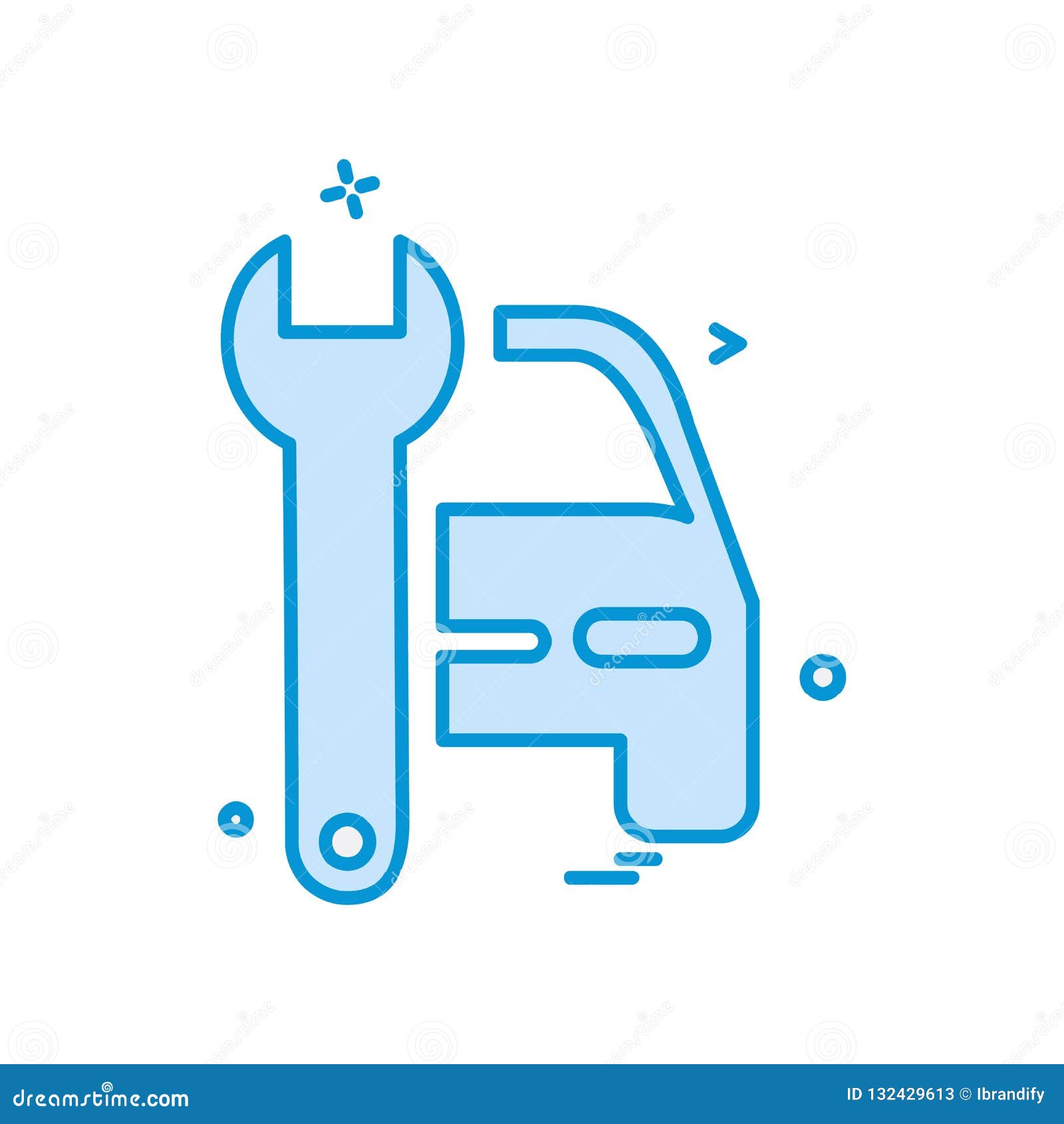 Car Workshop Icon Design Vector Stock Vector - Illustration of ...