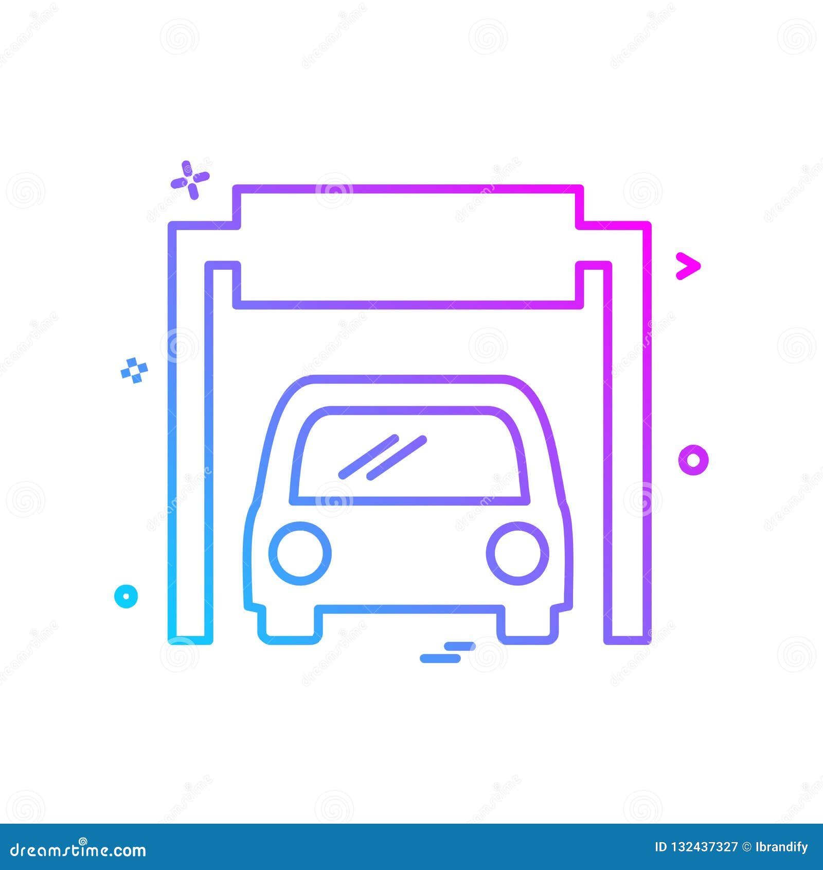 Car Workshop Icon Design Vector Stock Vector - Illustration of ...