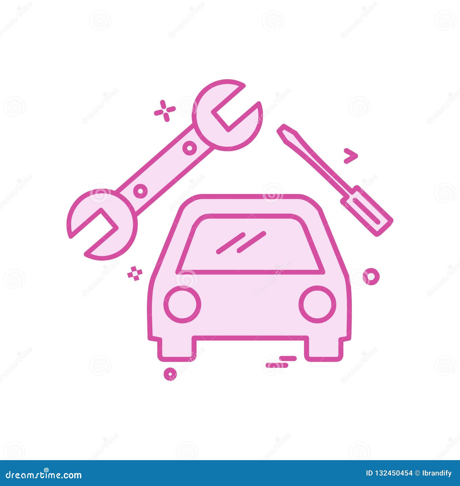 Car Workshop Icon Design Vector Stock Vector - Illustration of shop ...