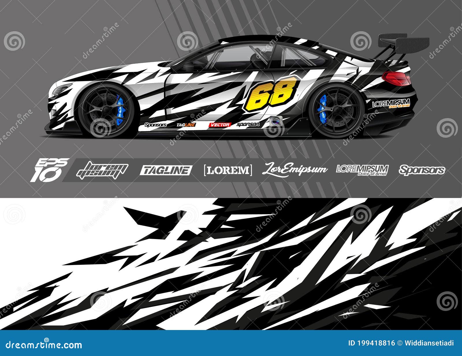 Race Car Wrap Designs Abstract Stripe Racing Background For Wrap