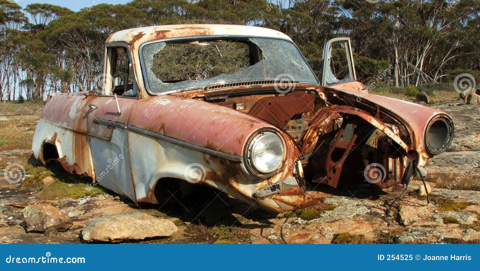 Car wreck stock image. Image of decay, rusty, australian - 254525