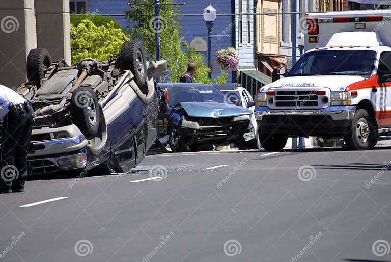 Car Wreck stock photo. Image of flipped, smashed, wreck - 3009228