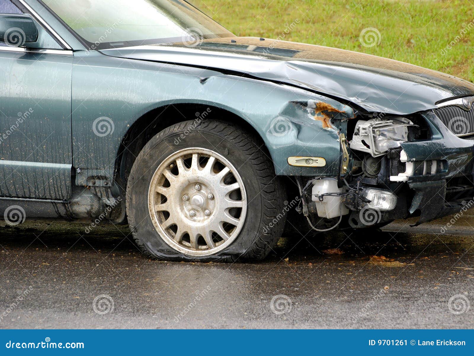 Car Wreck stock image. Image of auto, crashed, hood, driving - 9701261