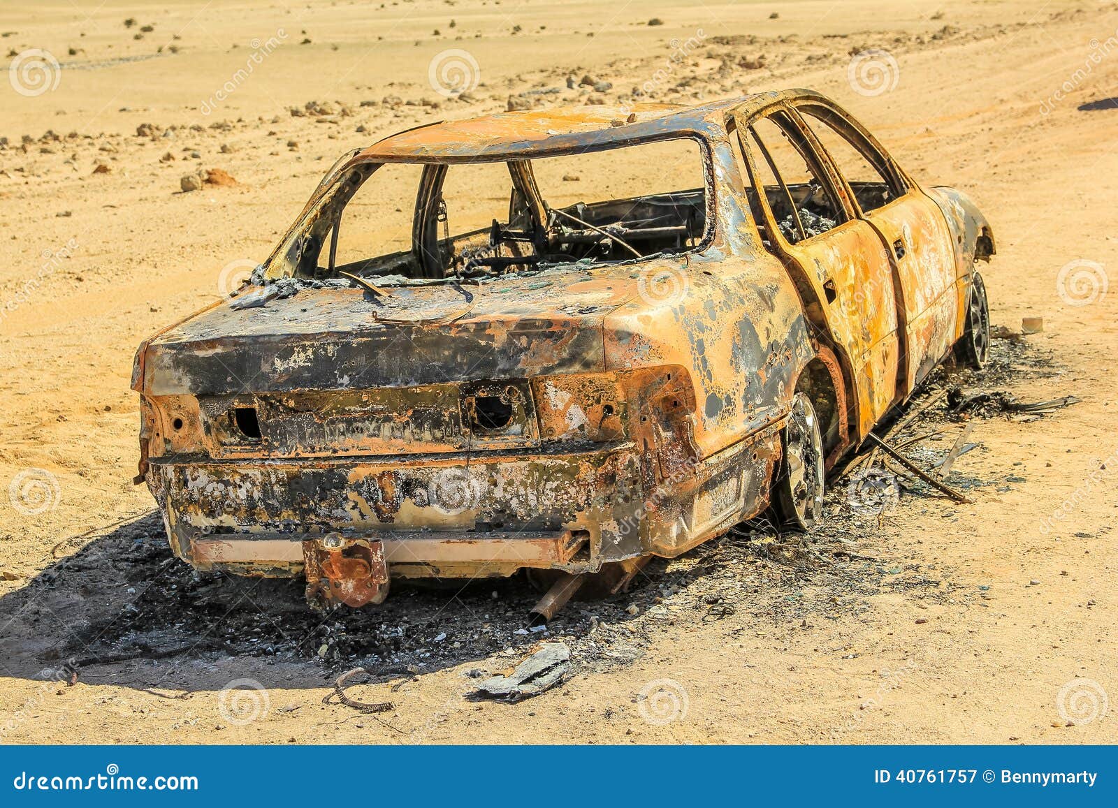 Abandoned burned car stock image. Image of vehicle, retro - 40761757