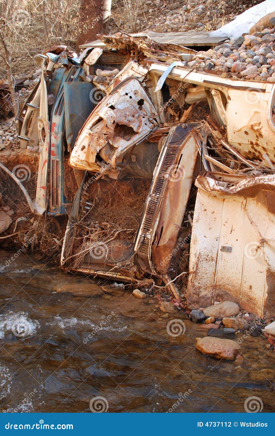 Car Wreckage Picture. Image: 4737112