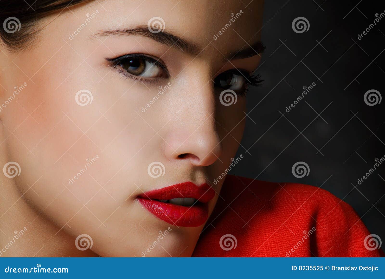 Cara imagen de archivo. Imagen de mirada, belleza, primer - 8235525