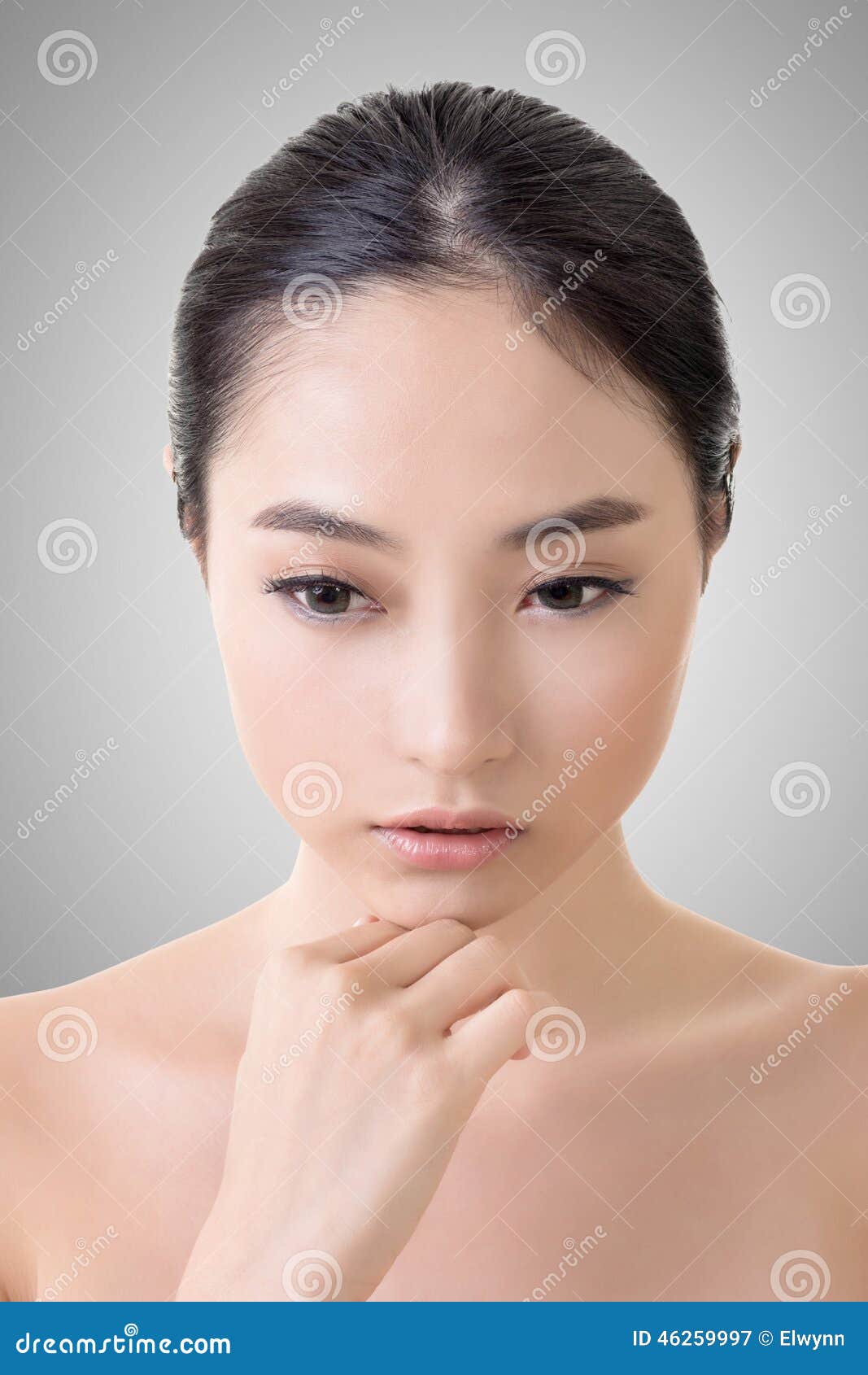 Cara Asiática Da Beleza Imagem De Stock Imagem De Sensualidade 46259997