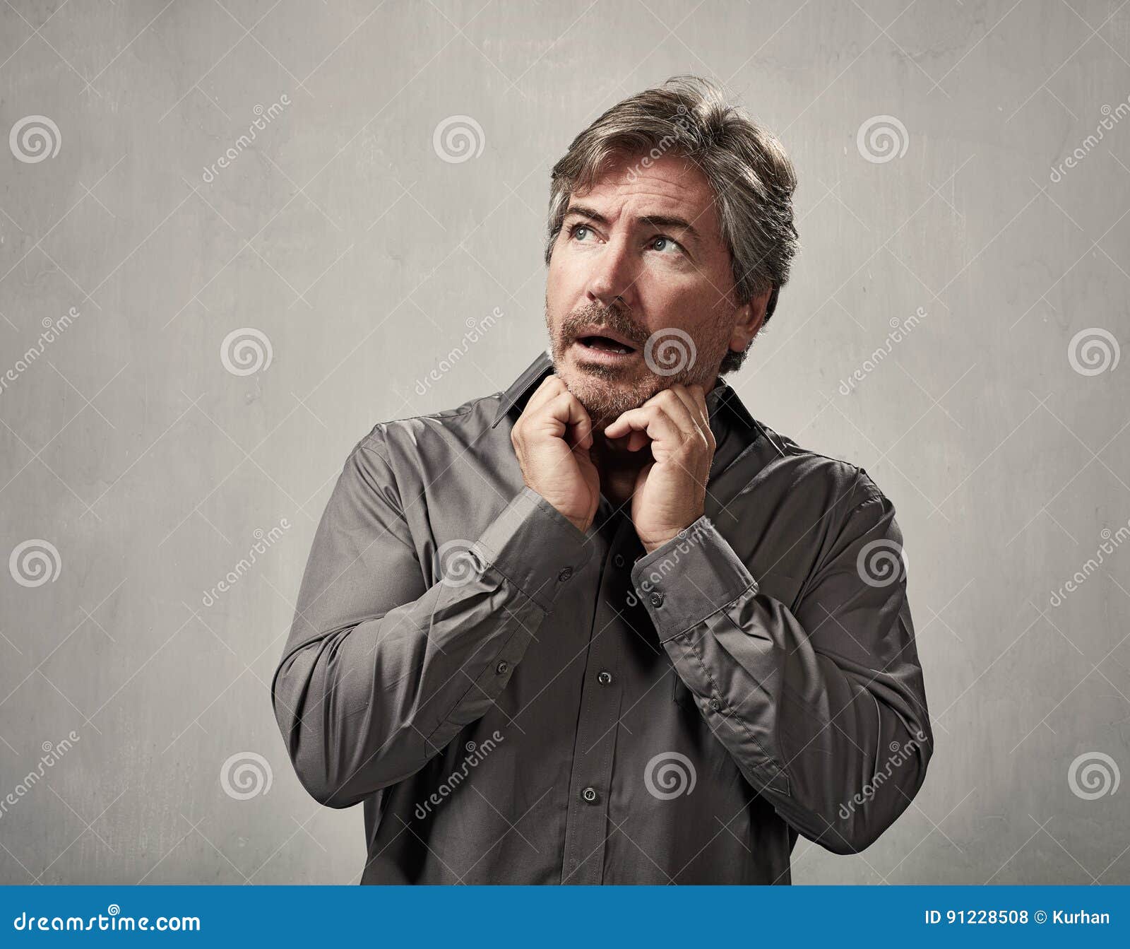 Cara assustado do homem foto de stock. Imagem de choque - 91228508