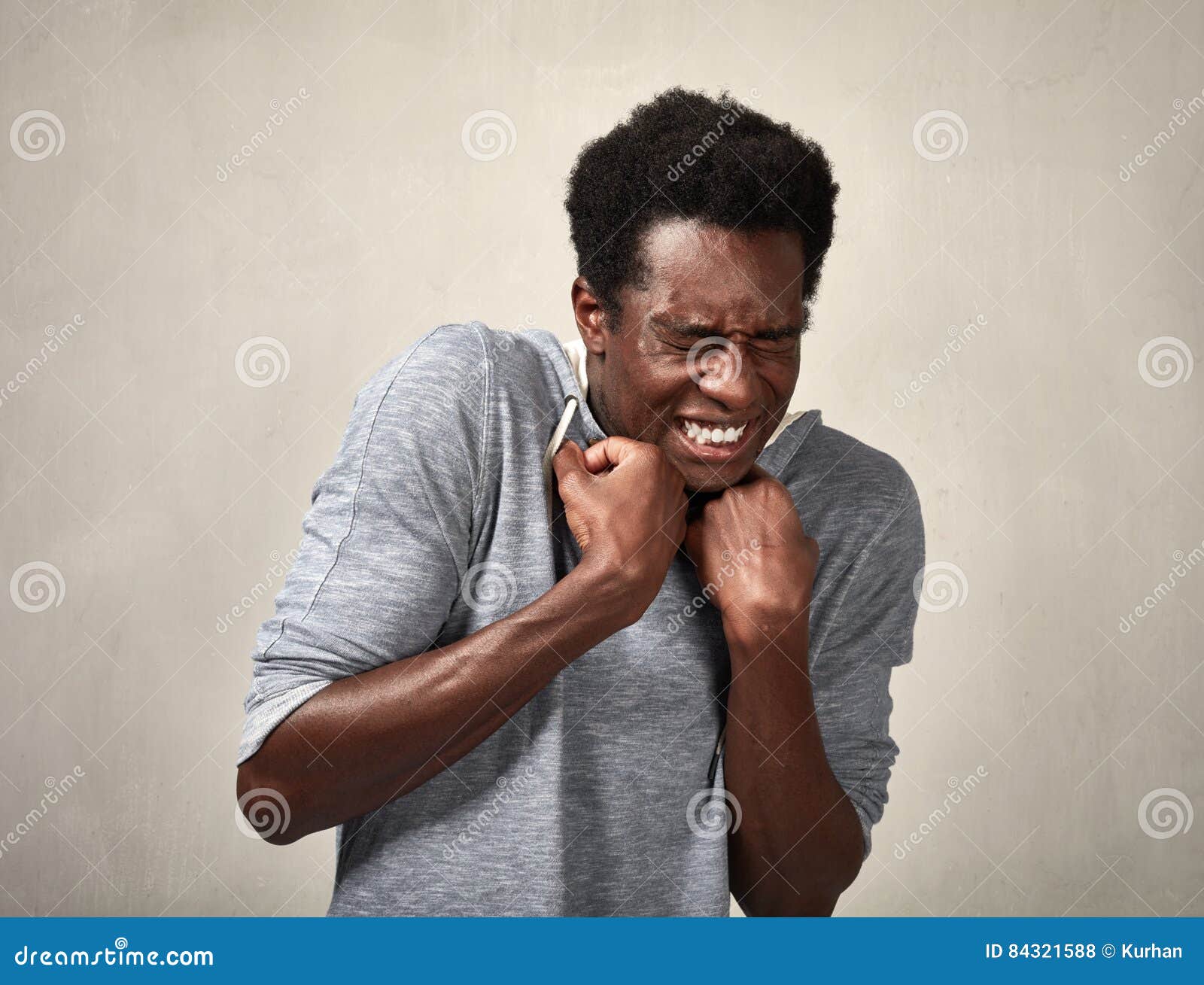 Cara Asustada Del Hombre Negro Foto de archivo - Imagen de cara ...