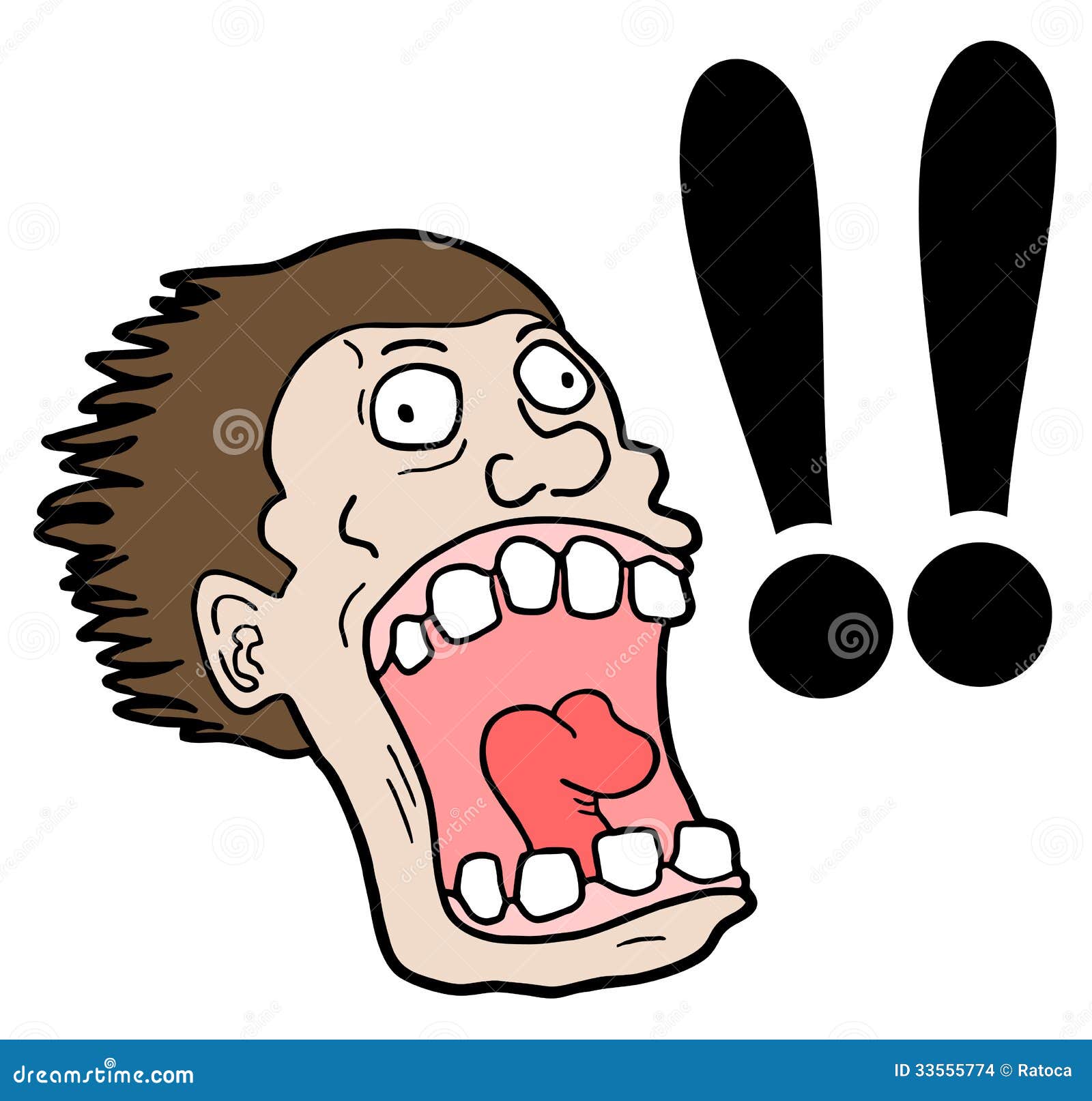 Cara de la alarma ilustración del vector. Ilustración de creatividad ...