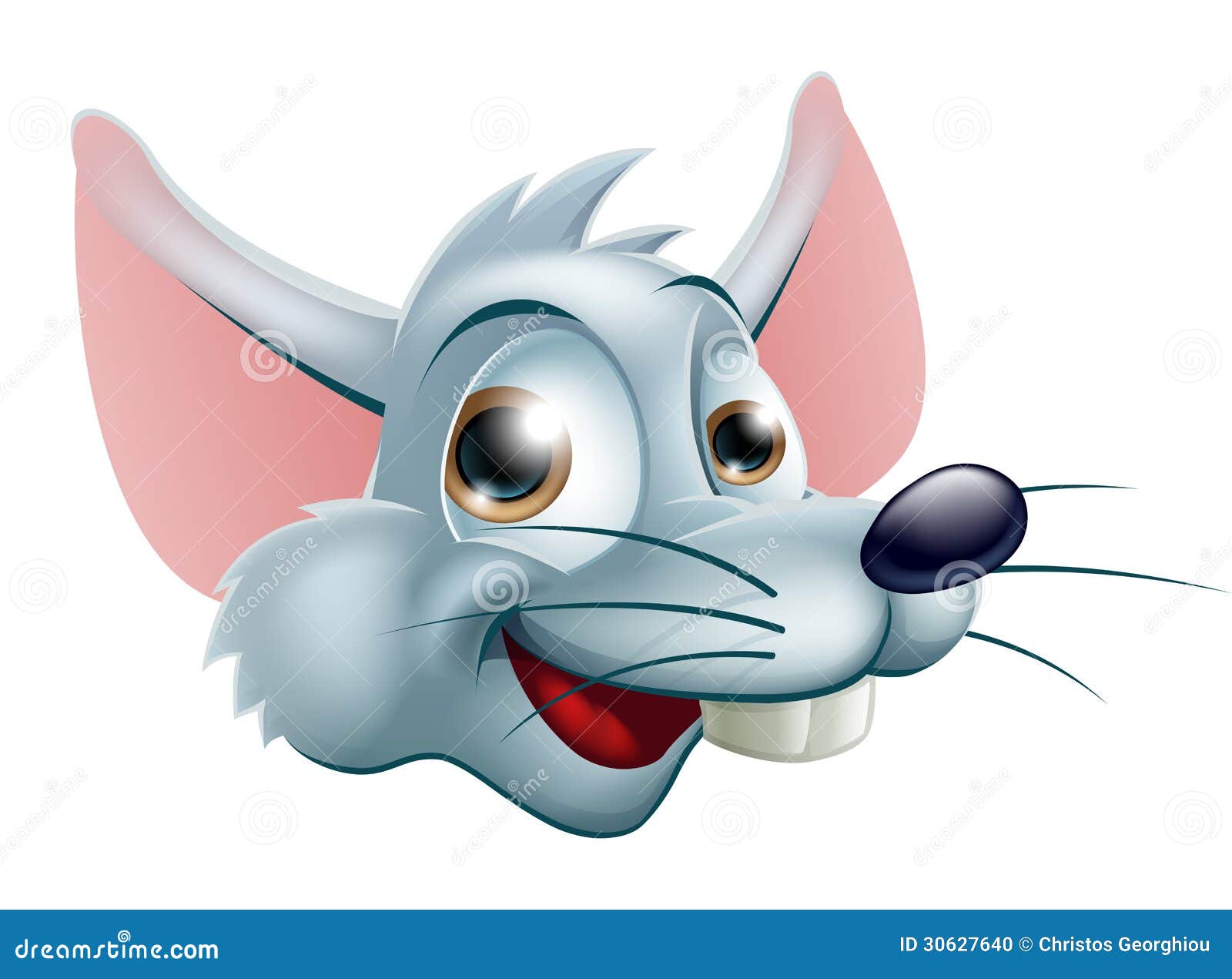 Cara De La Rata De La Historieta Ilustración del Vector - Ilustración ...