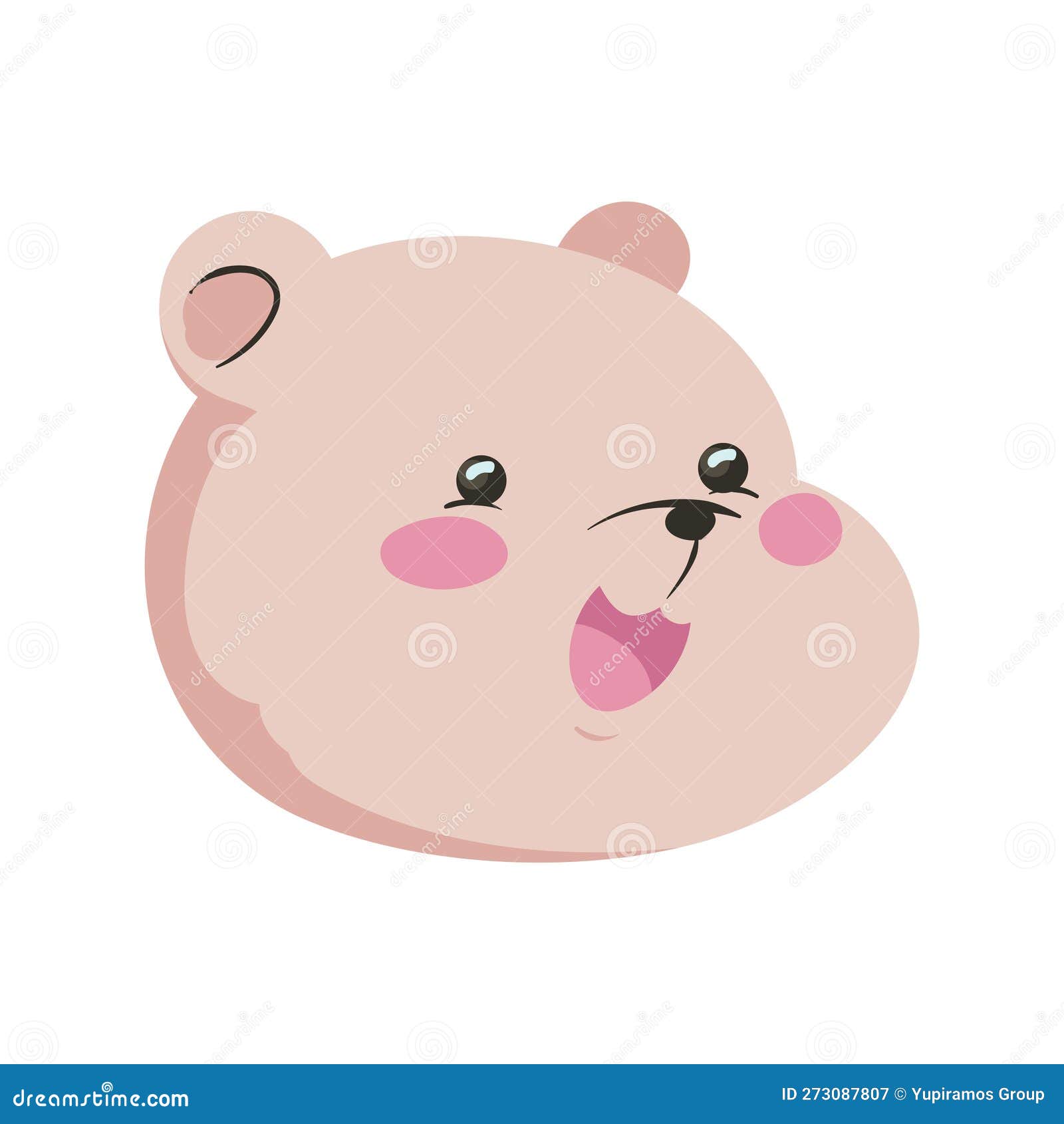 Cara de oso ilustración del vector. Ilustración de ambiente - 273087807