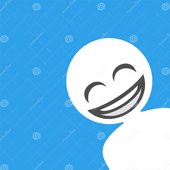 Cara de risa ilustración del vector. Ilustración de comedia - 102180826