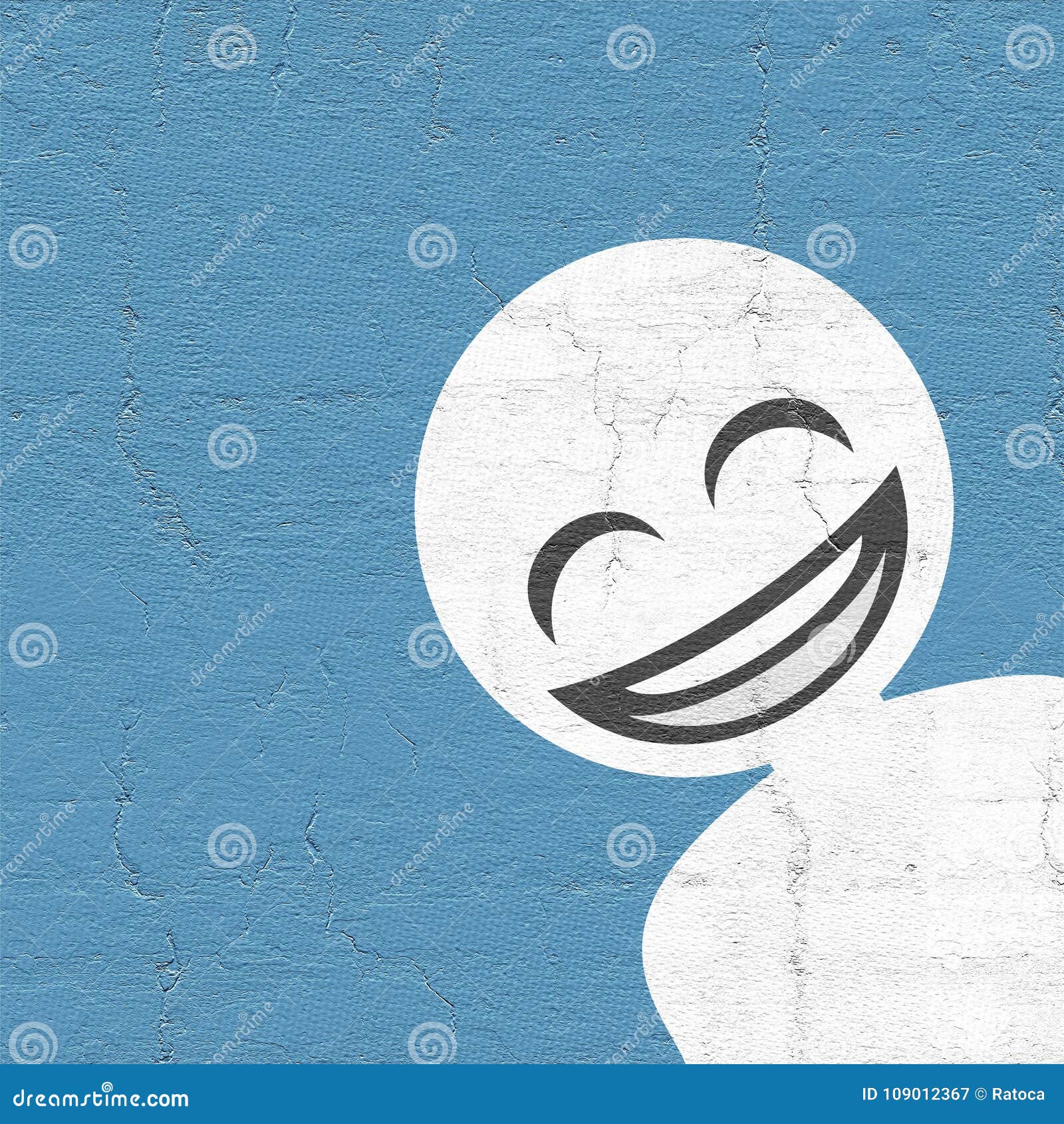 Cara de risa stock de ilustración. Ilustración de riéndose - 109012367