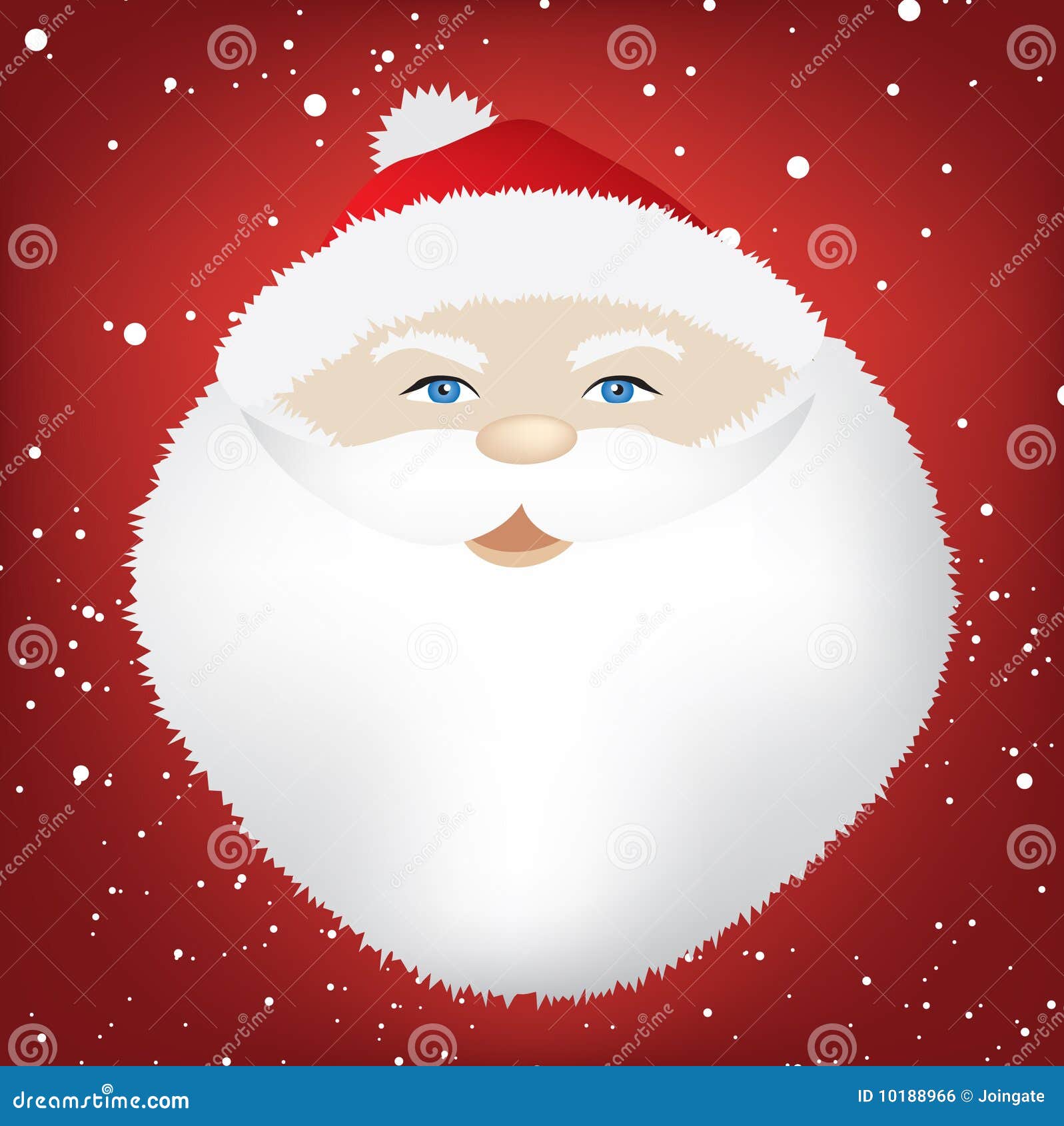 Cara De Santa En Rojo Imagen. Imagen: 10188966