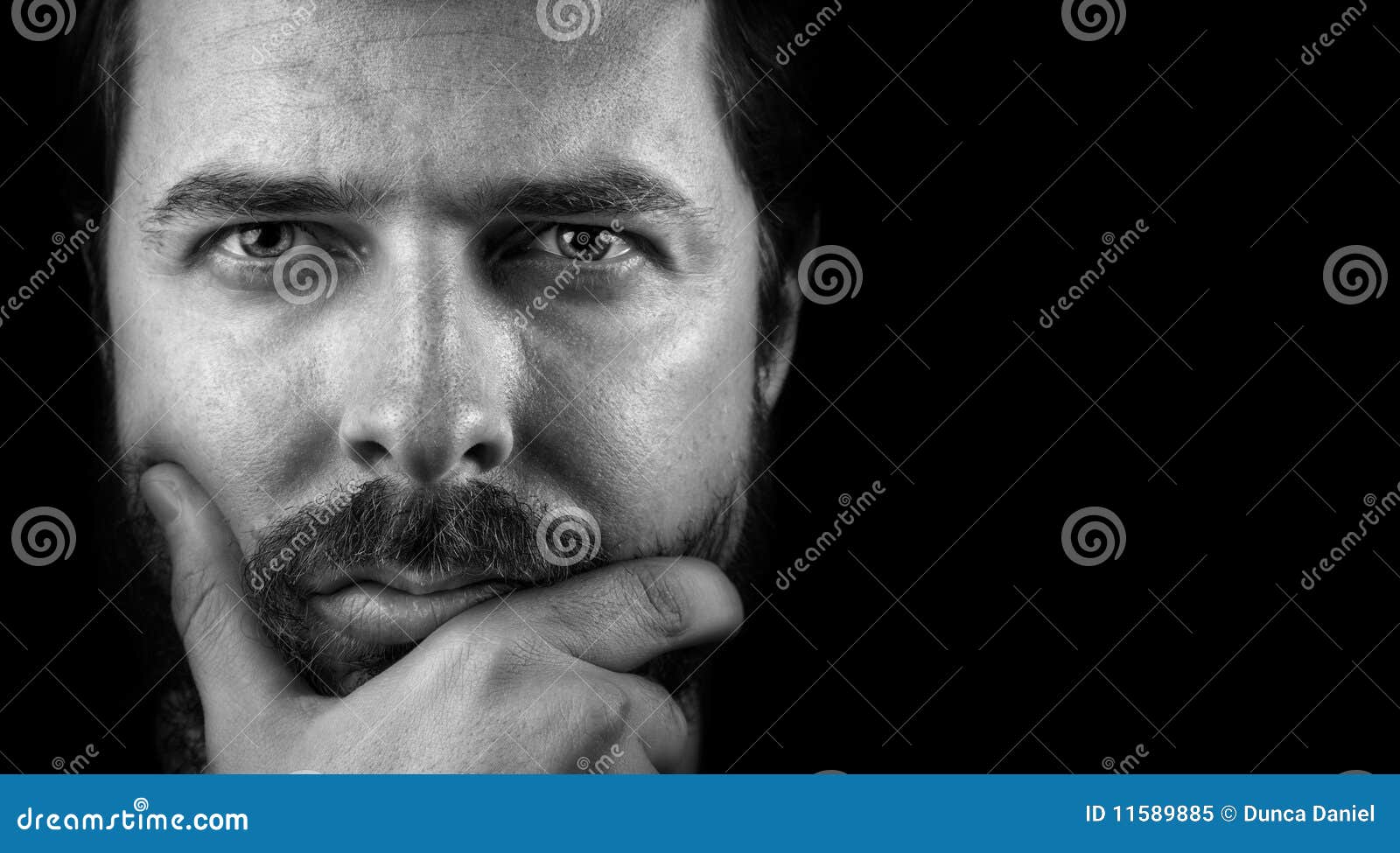 Cara Del Hombre Confidente Inteligente Hermoso Imagen de archivo ...