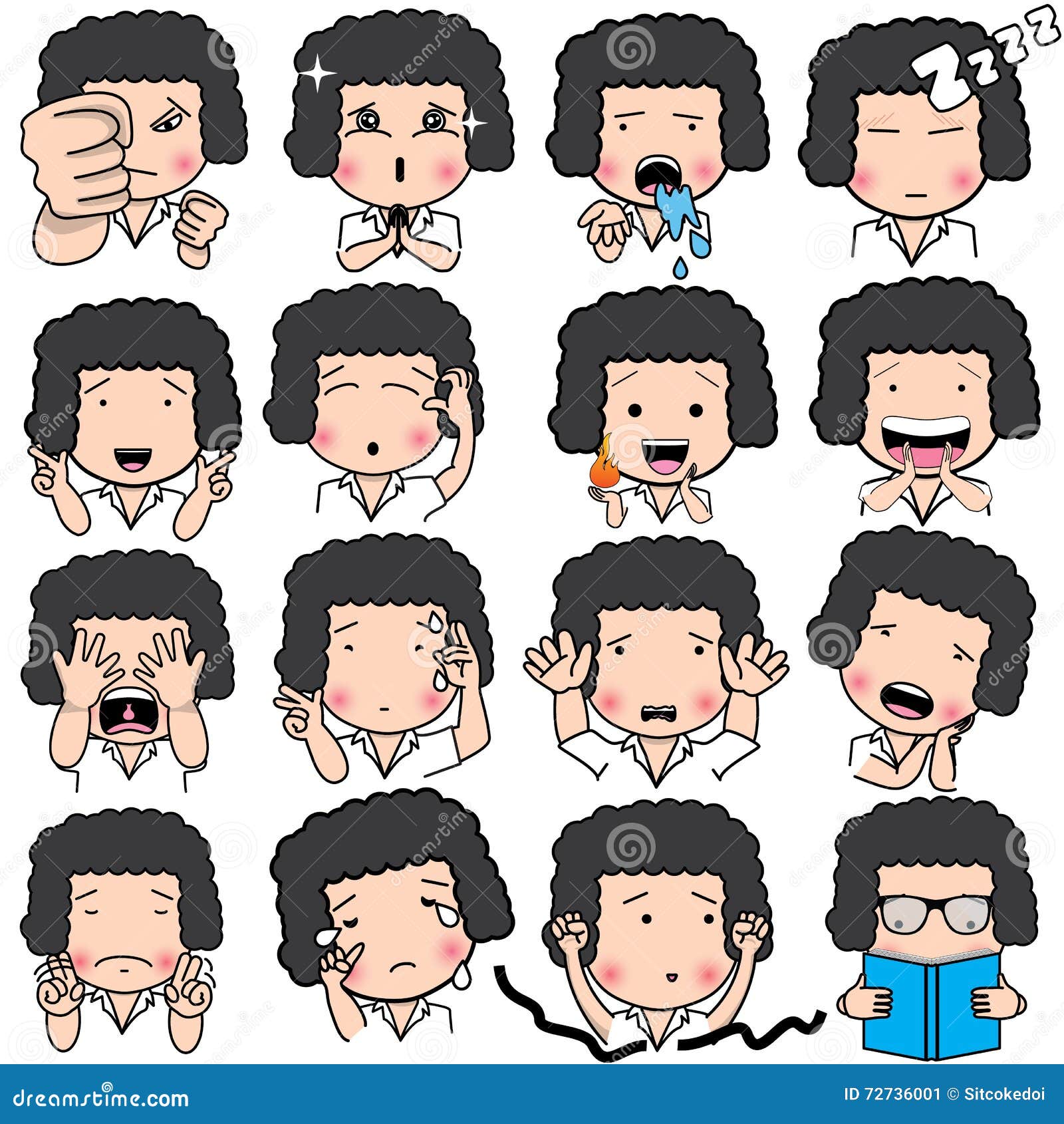 Cara del humor ilustración del vector. Ilustración de humor - 72736001