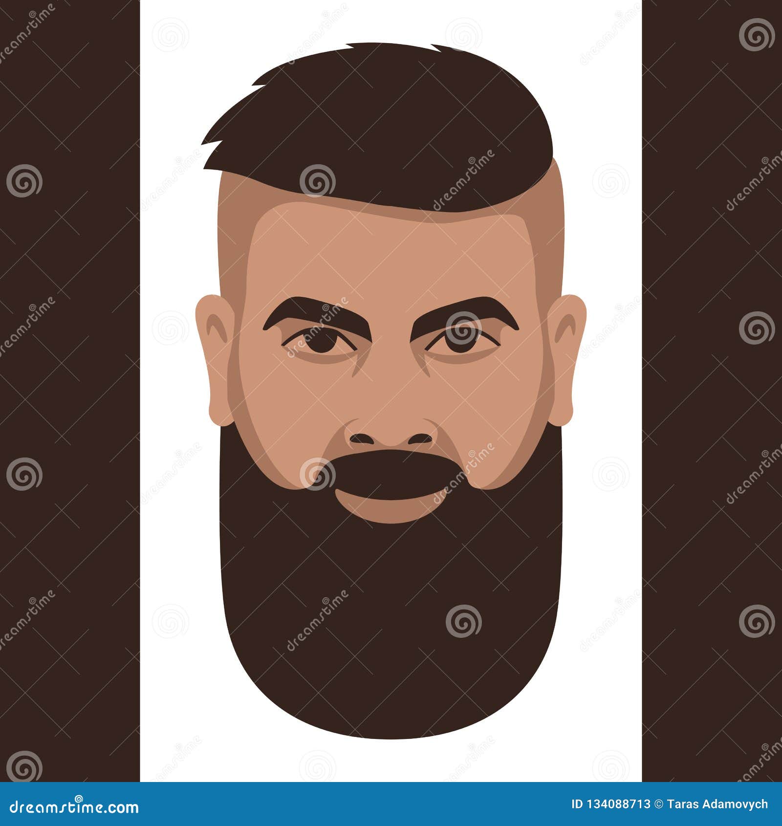 Cara Del Inconformista, Ejemplo Del Vector, Estilo Plano, Frente ...