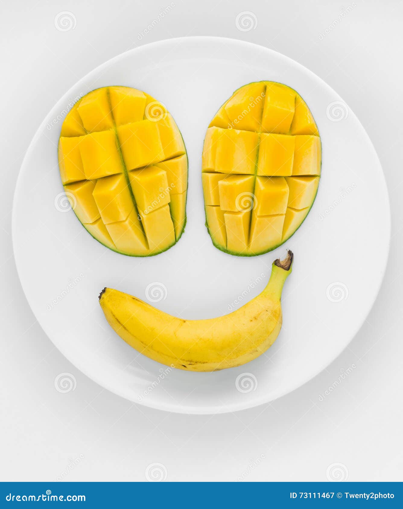 Cara Del Mango En Una Placa Imagen de archivo - Imagen de ojos, listo ...