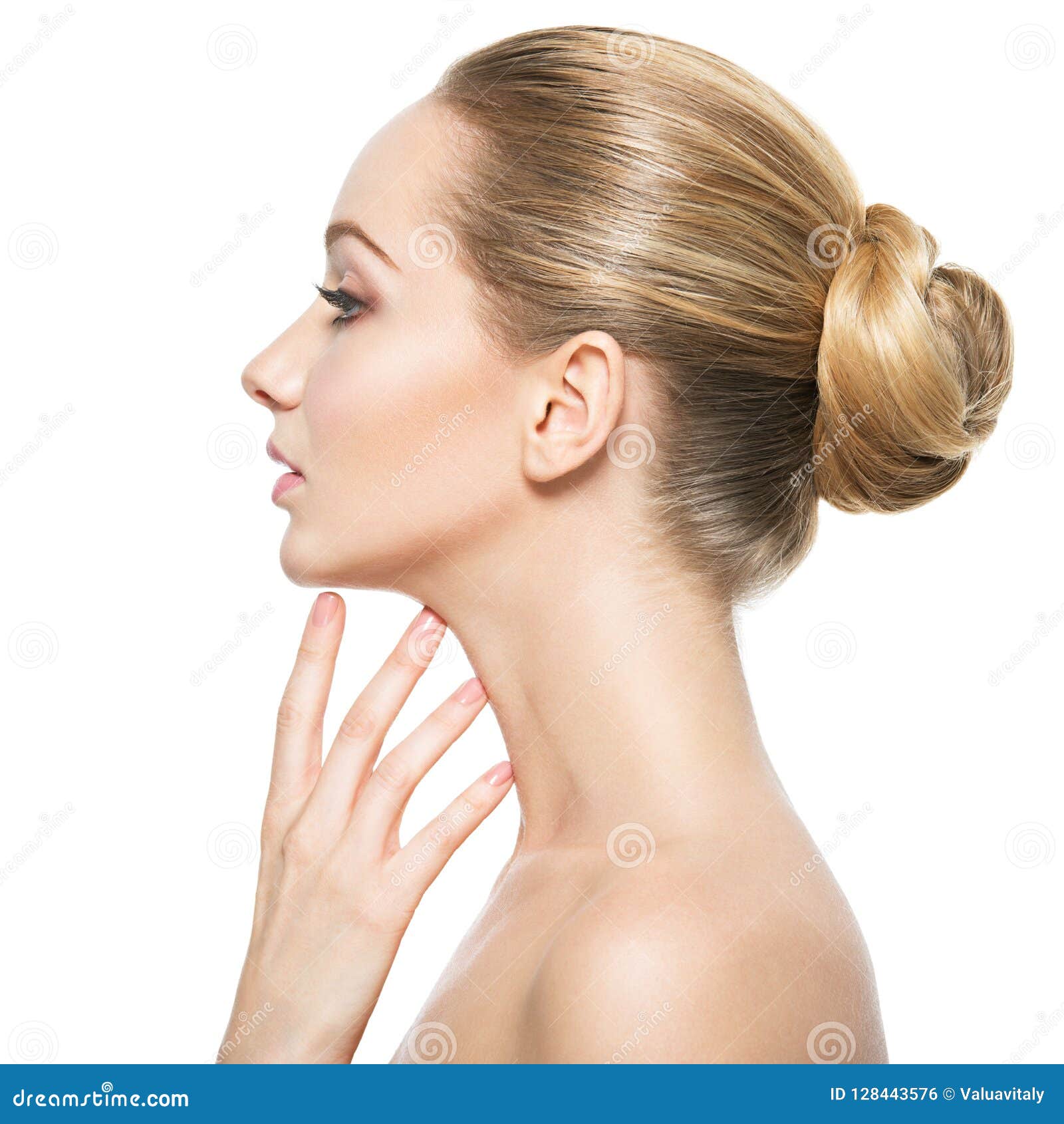 Cara Del Perfil De La Mujer Joven Foto de archivo - Imagen de limpio ...