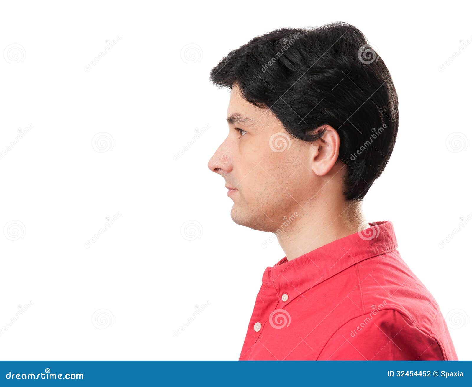 Cara del perfil del hombre foto de archivo. Imagen de blanco - 32454452
