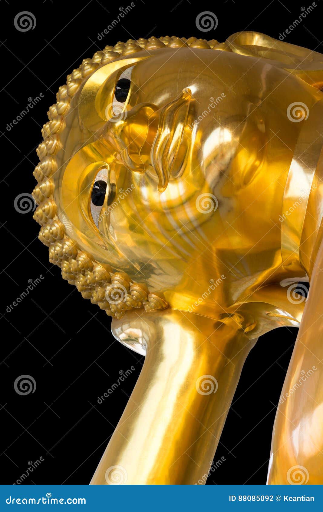 Cara Del Primer De Un Buda Durmiente Foto de archivo - Imagen de buda ...