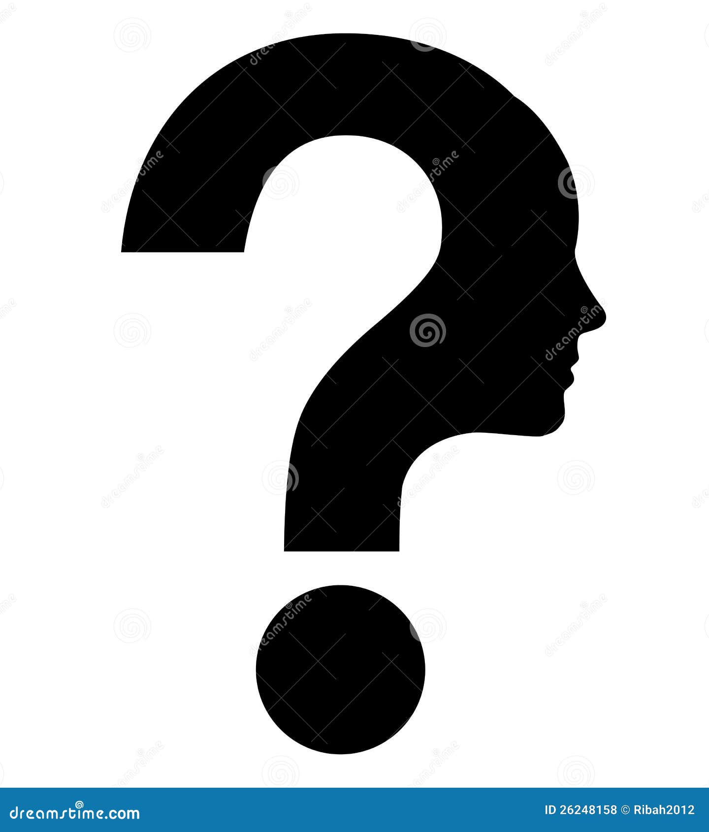 Cara Del Signo De Interrogación Fotos de archivo libres de regalías ...