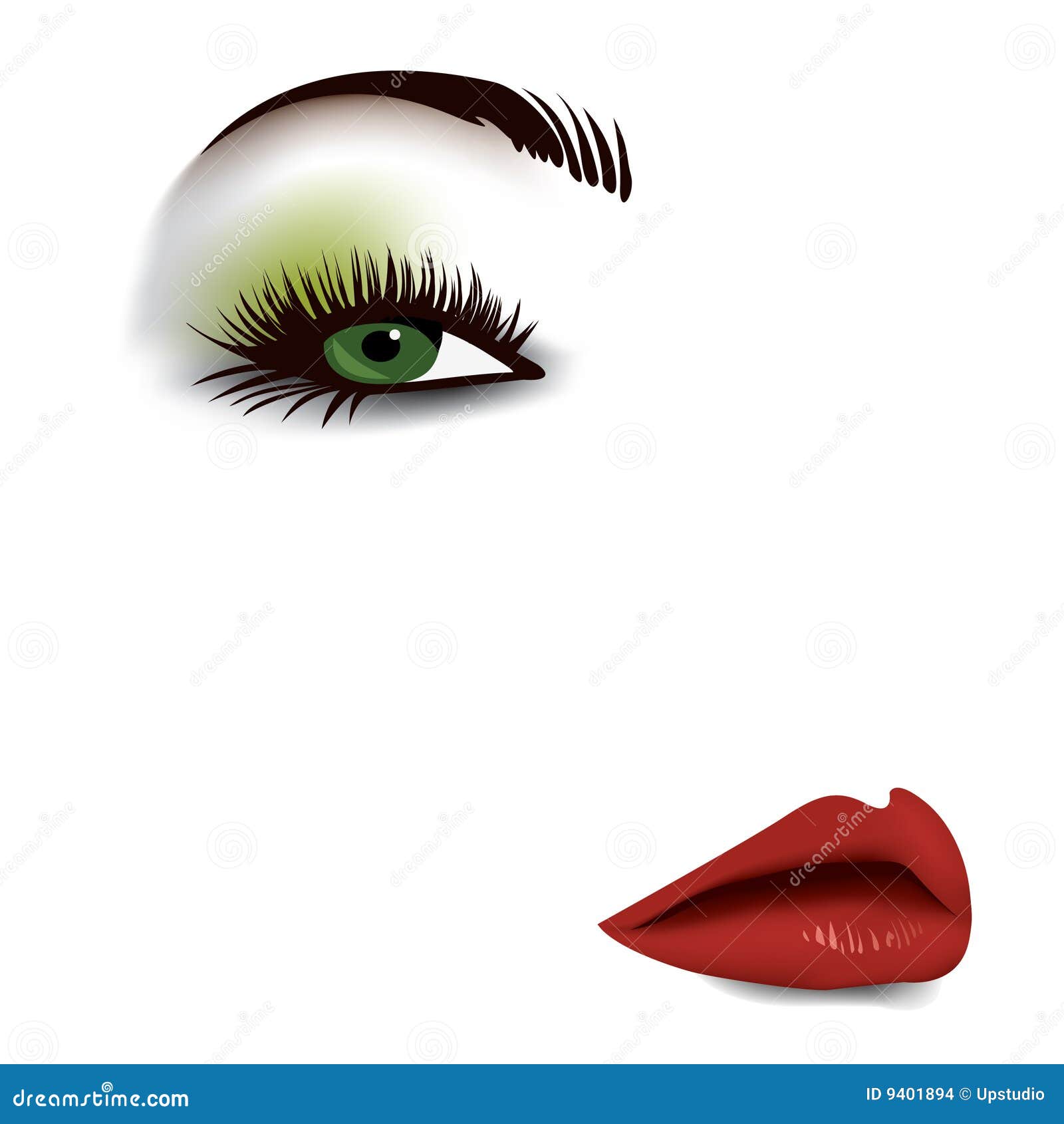 Cara del vector ilustración del vector. Ilustración de atractivo - 9401894