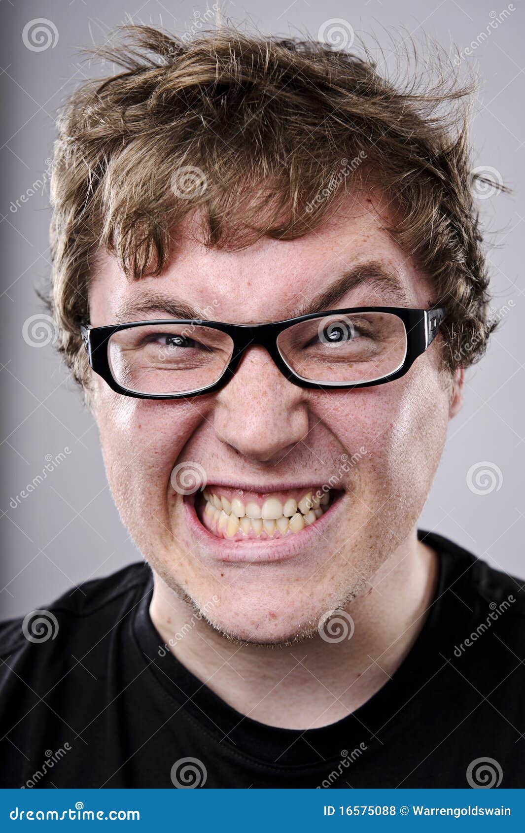 Cara divertida tonta foto de archivo. Imagen de primer - 16575088