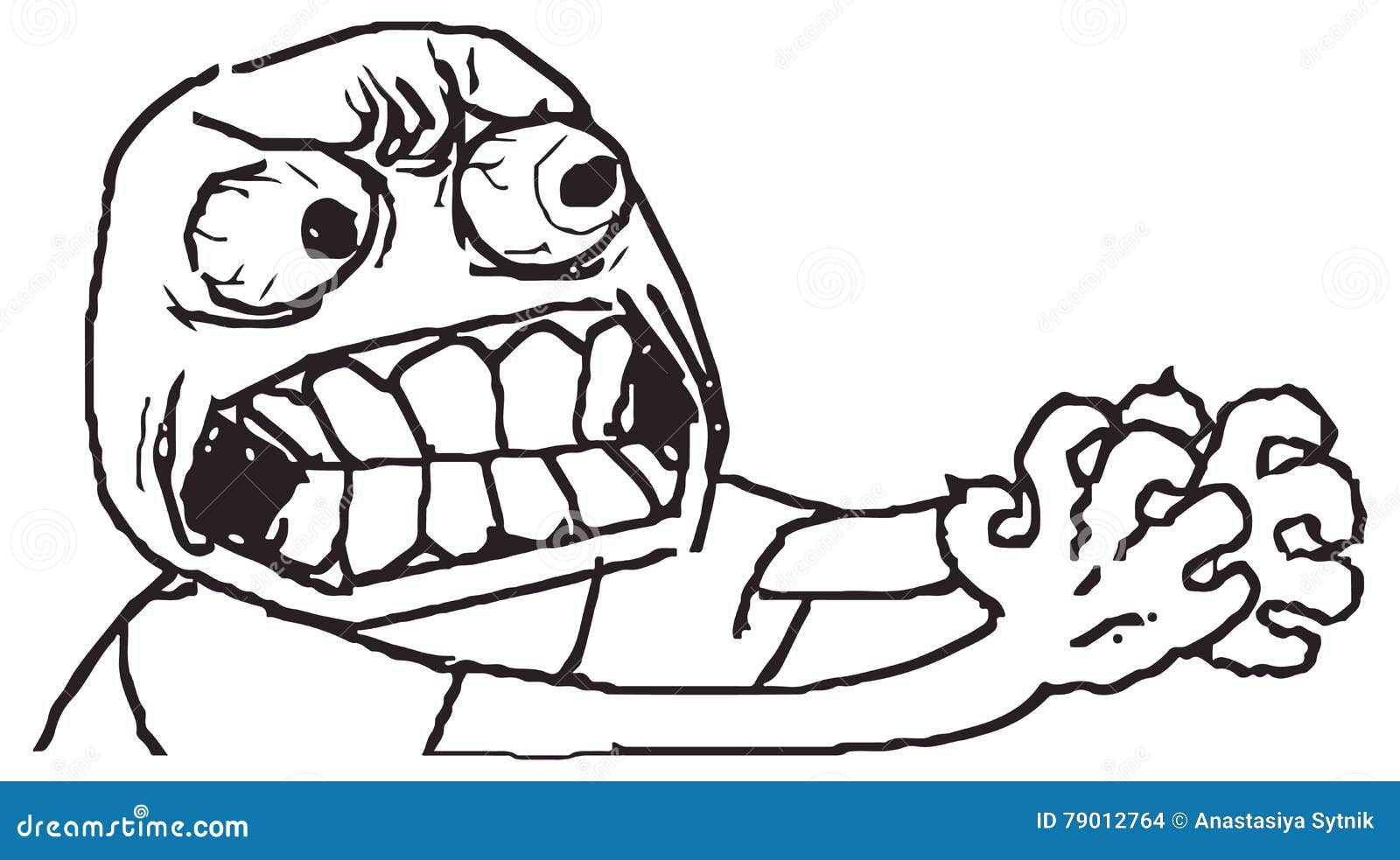 Cara Do Meme Da Raiva Do Vetor Para Algum Projeto Eps Isolado 10 ...