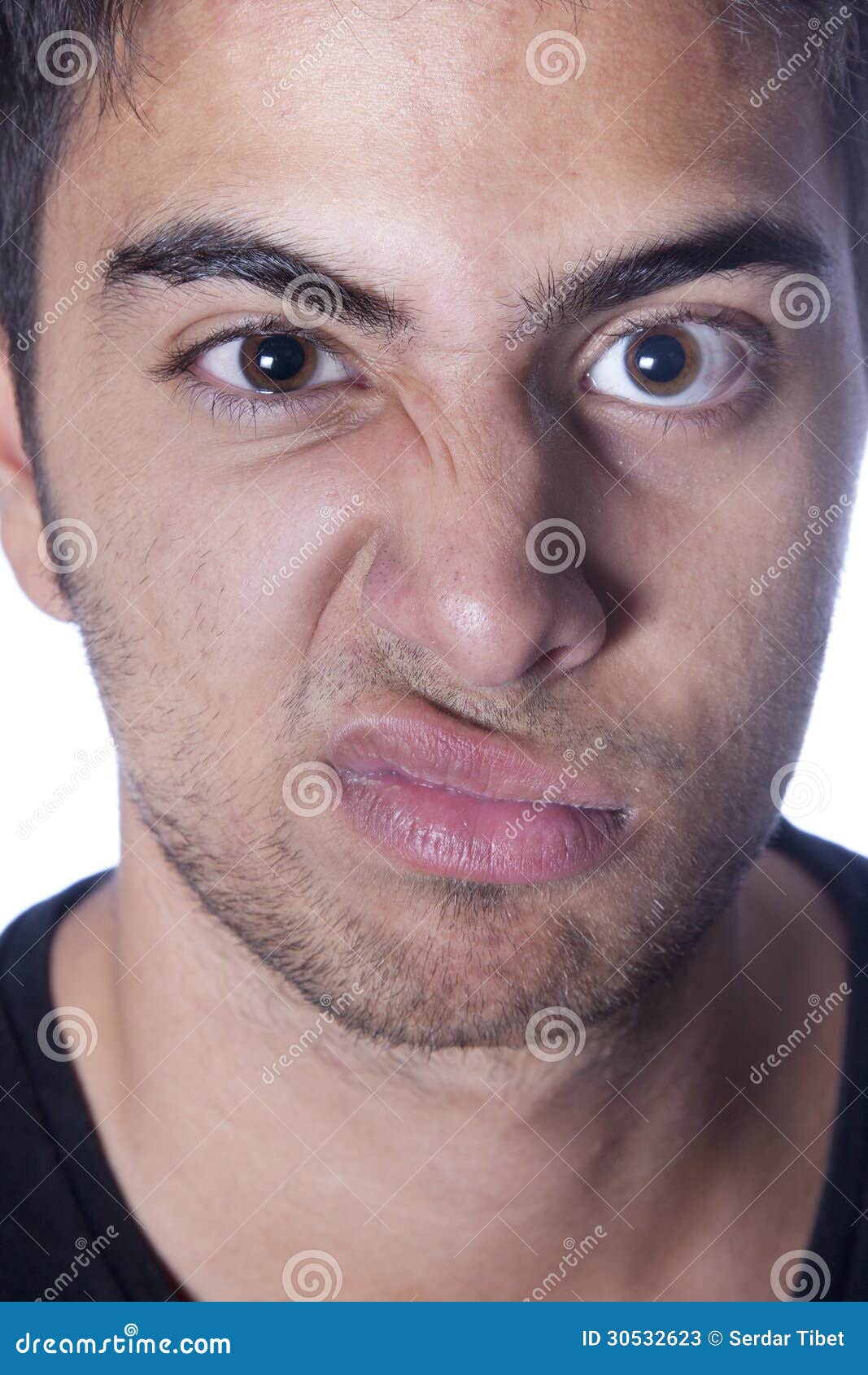 Cara fea imagen de archivo. Imagen de sucio, curiosidad - 30532623