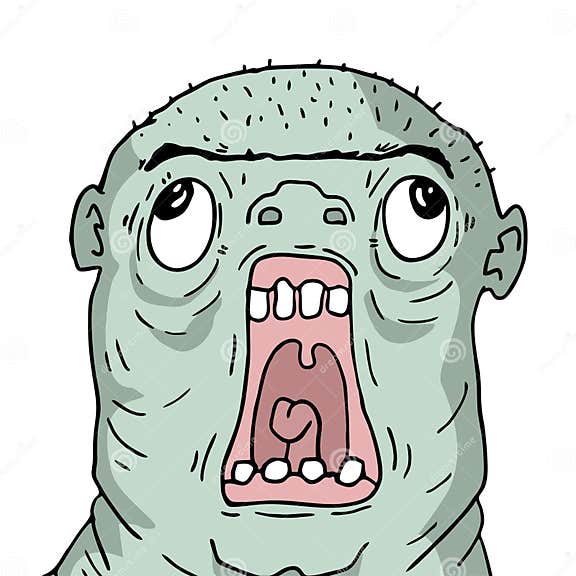 Cara feia do ogre ilustração do vetor. Ilustração de expressivo - 85288236