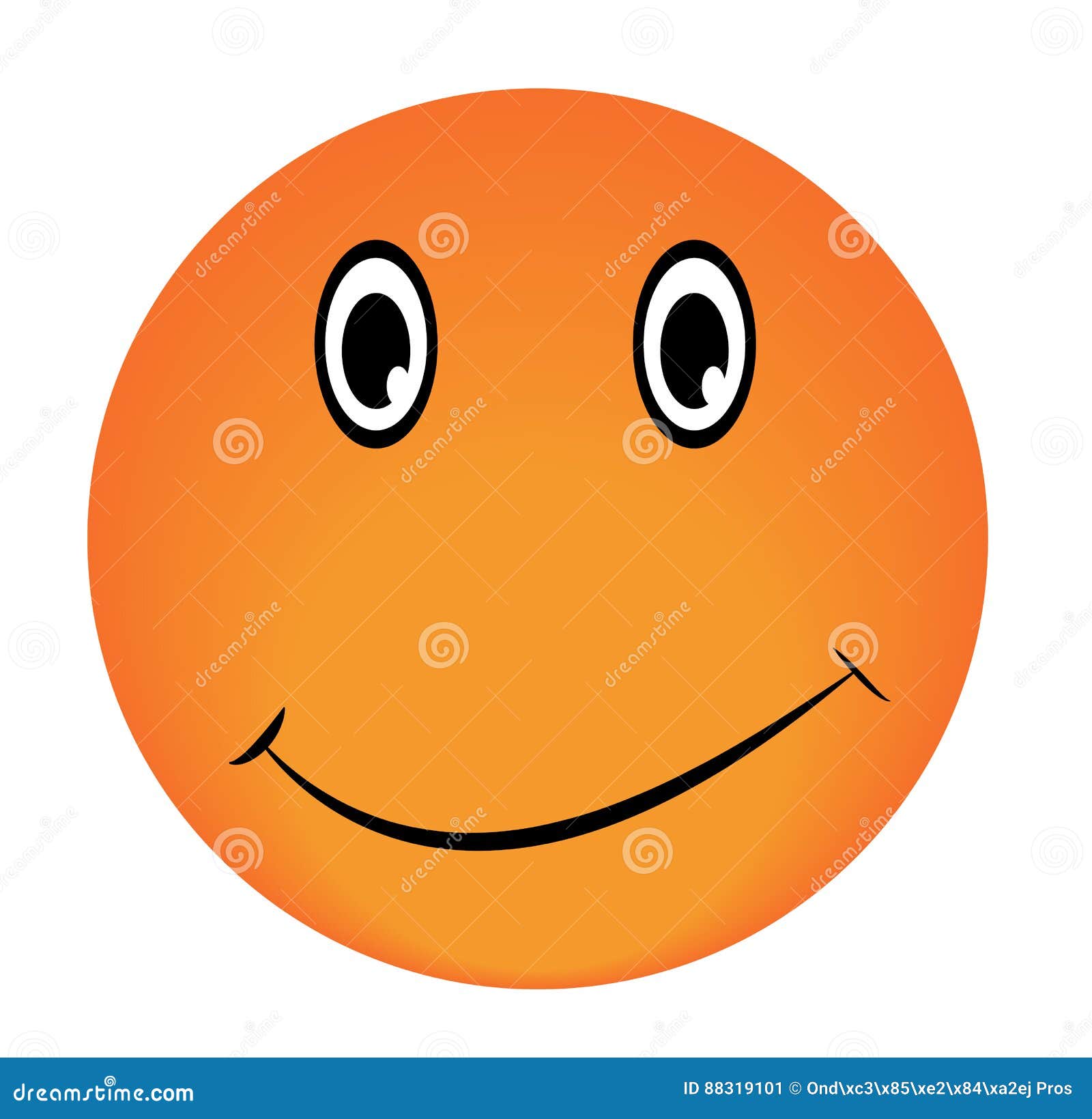 Cara Feliz De Smiley Vector Ilustración del Vector - Ilustración de ...