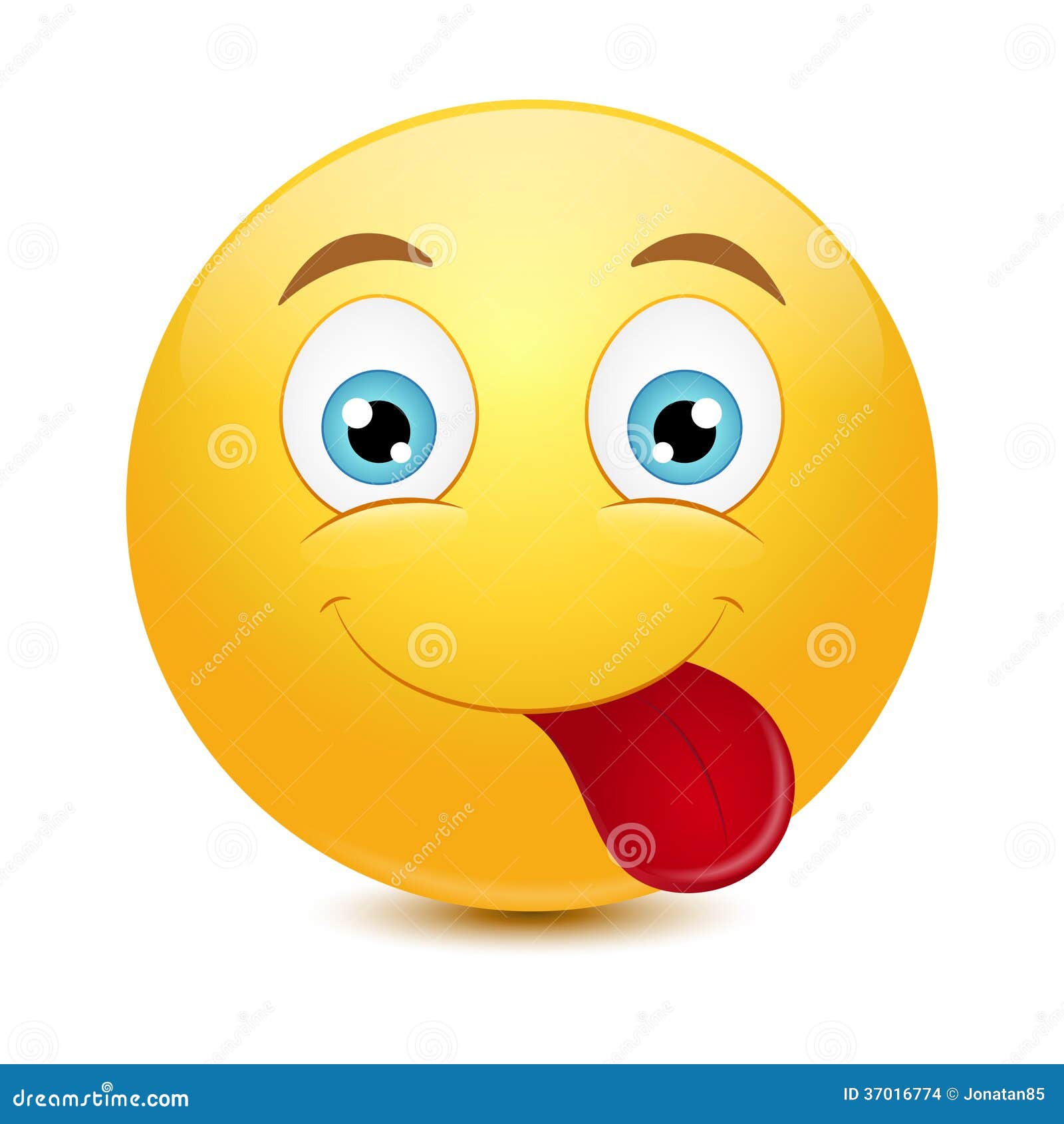 Cara feliz do smiley ilustração stock. Ilustração de divertimento ...