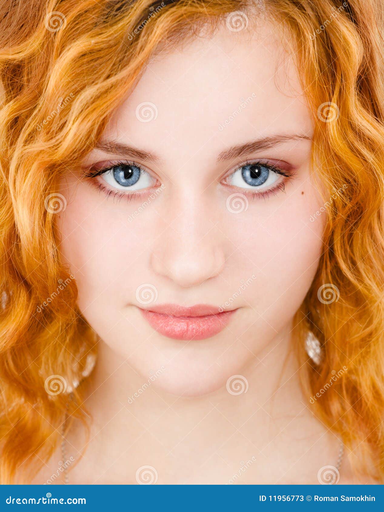 Cara femenina imagen de archivo. Imagen de primer, ojos - 11956773