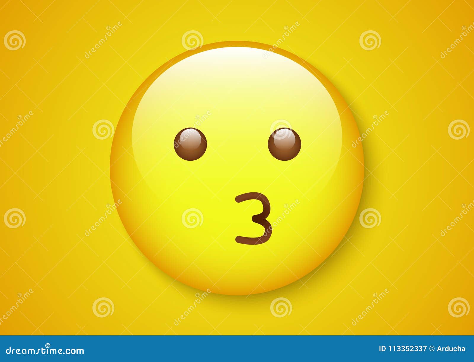 Cara inocente del beso ilustración del vector. Ilustración de cristal ...