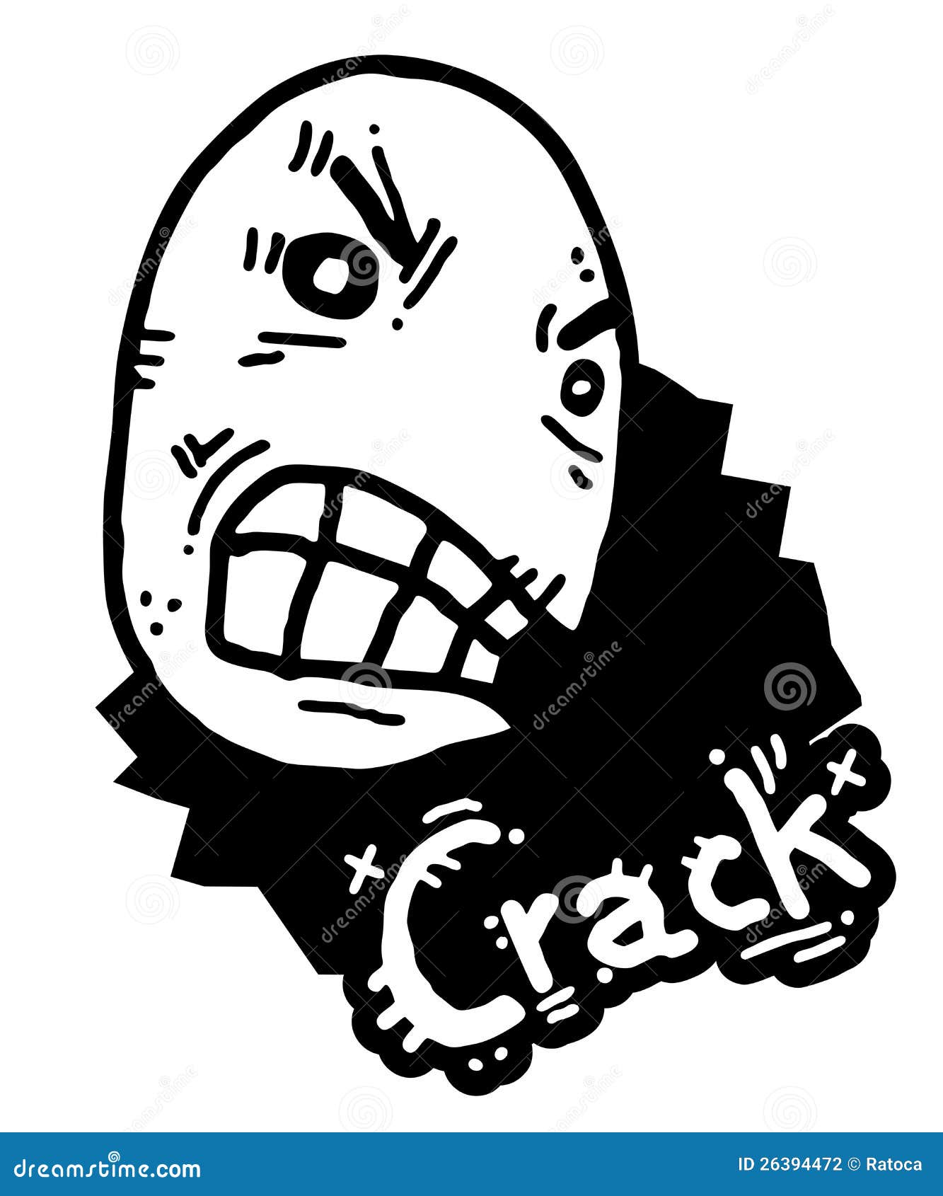 Cara loca ilustración del vector. Ilustración de feliz - 26394472