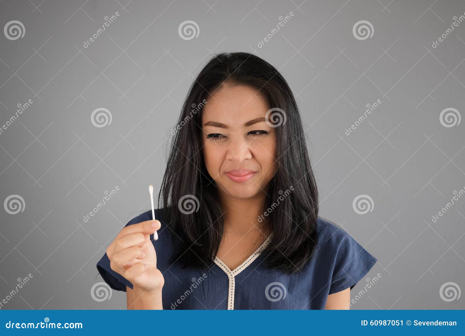 Cara repugnante imagem de stock. Imagem de excitado, morena - 60987051