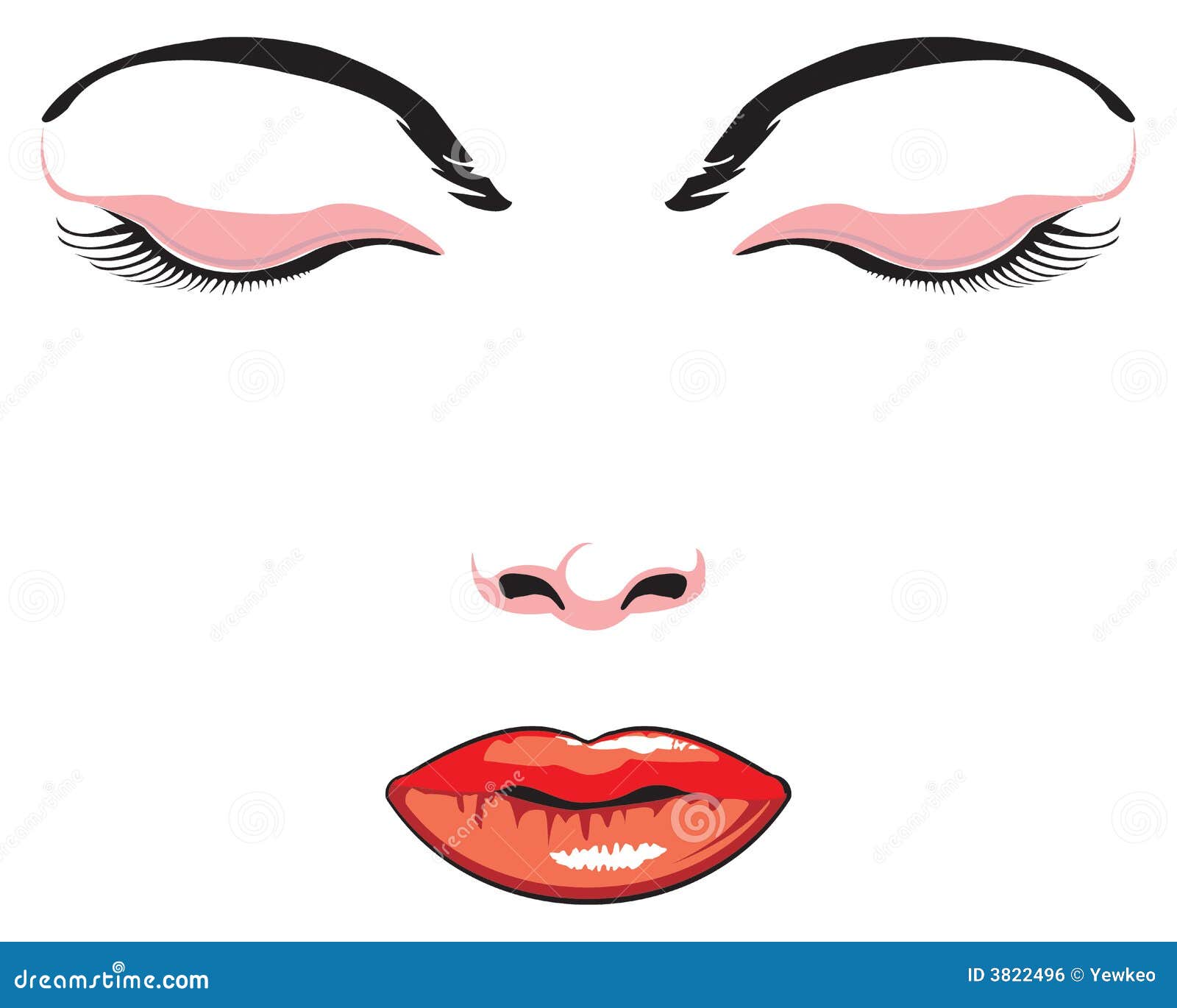 Cara simple ilustración del vector. Ilustración de joven - 3822496