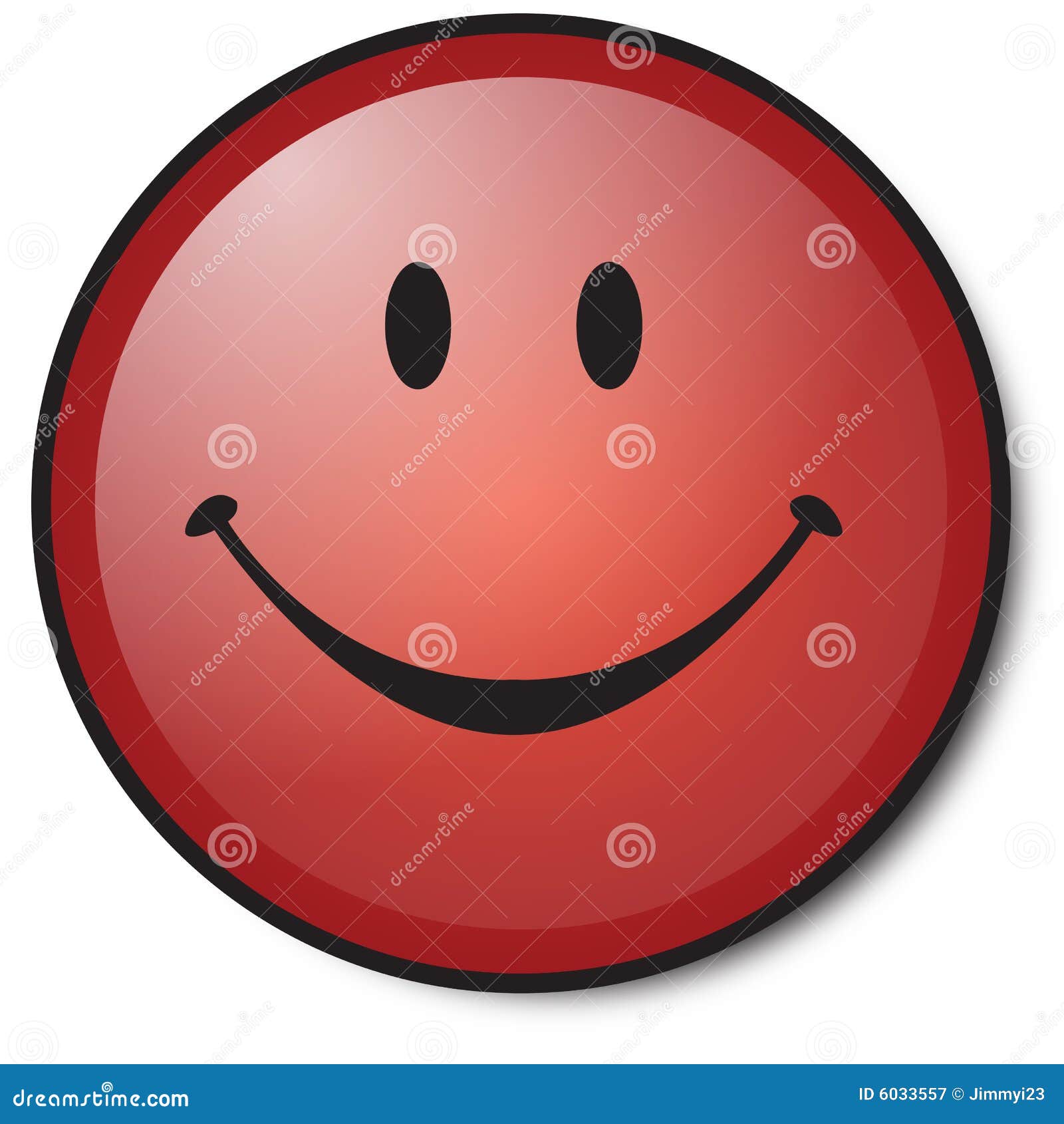 Cara sonriente roja feliz ilustración del vector. Ilustración de humano ...