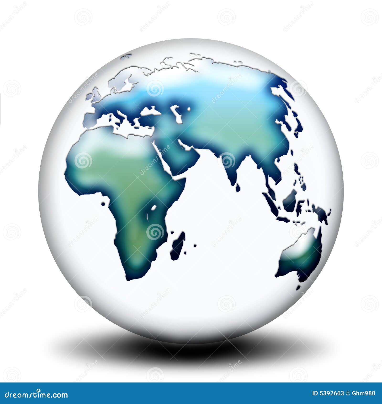 Cara Transparente a Del Mundo Stock de ilustración - Ilustración de ...