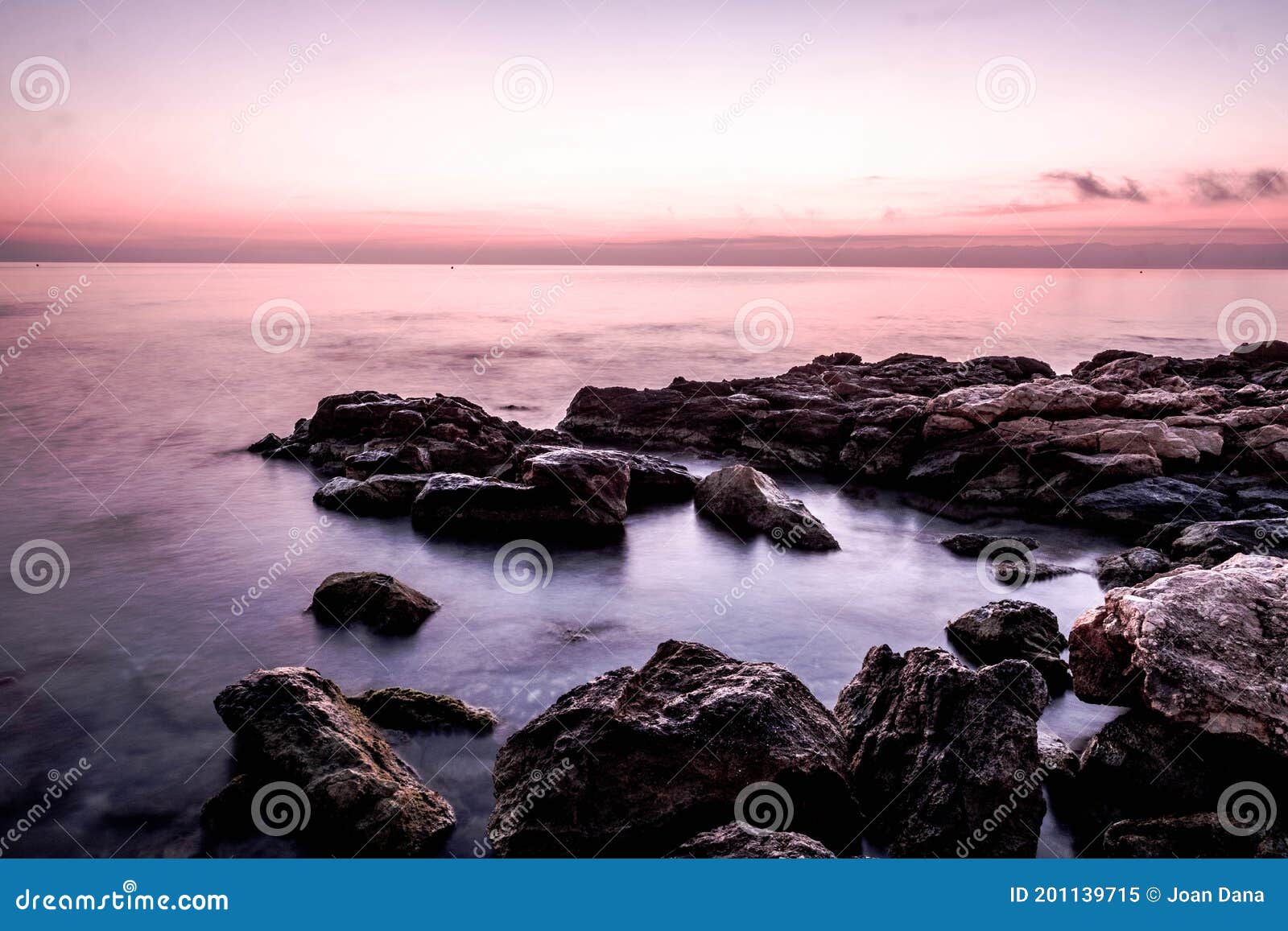 Carabassi Beach, in Alicante, Spain, at Sunrise Stock Image - Image of ...