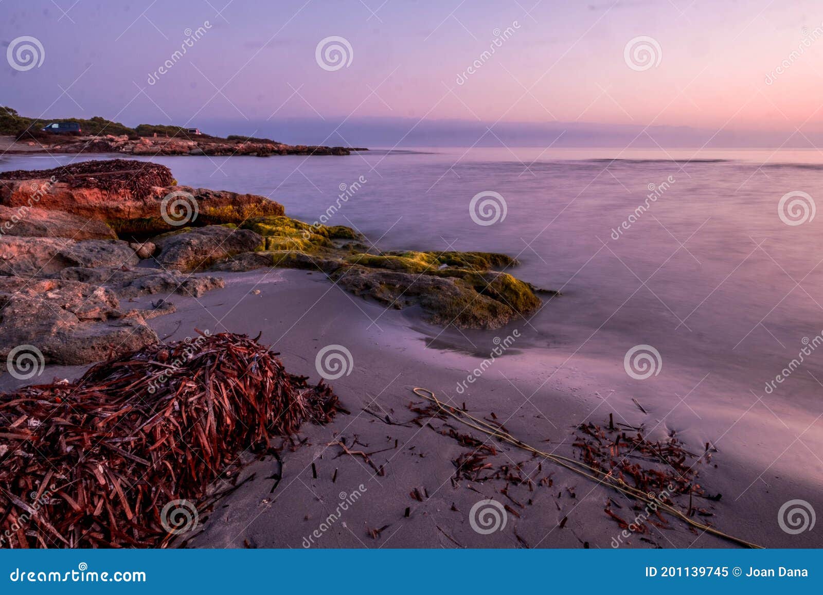 Carabassi Beach, in Alicante, Spain, at Sunrise Stock Image - Image of ...