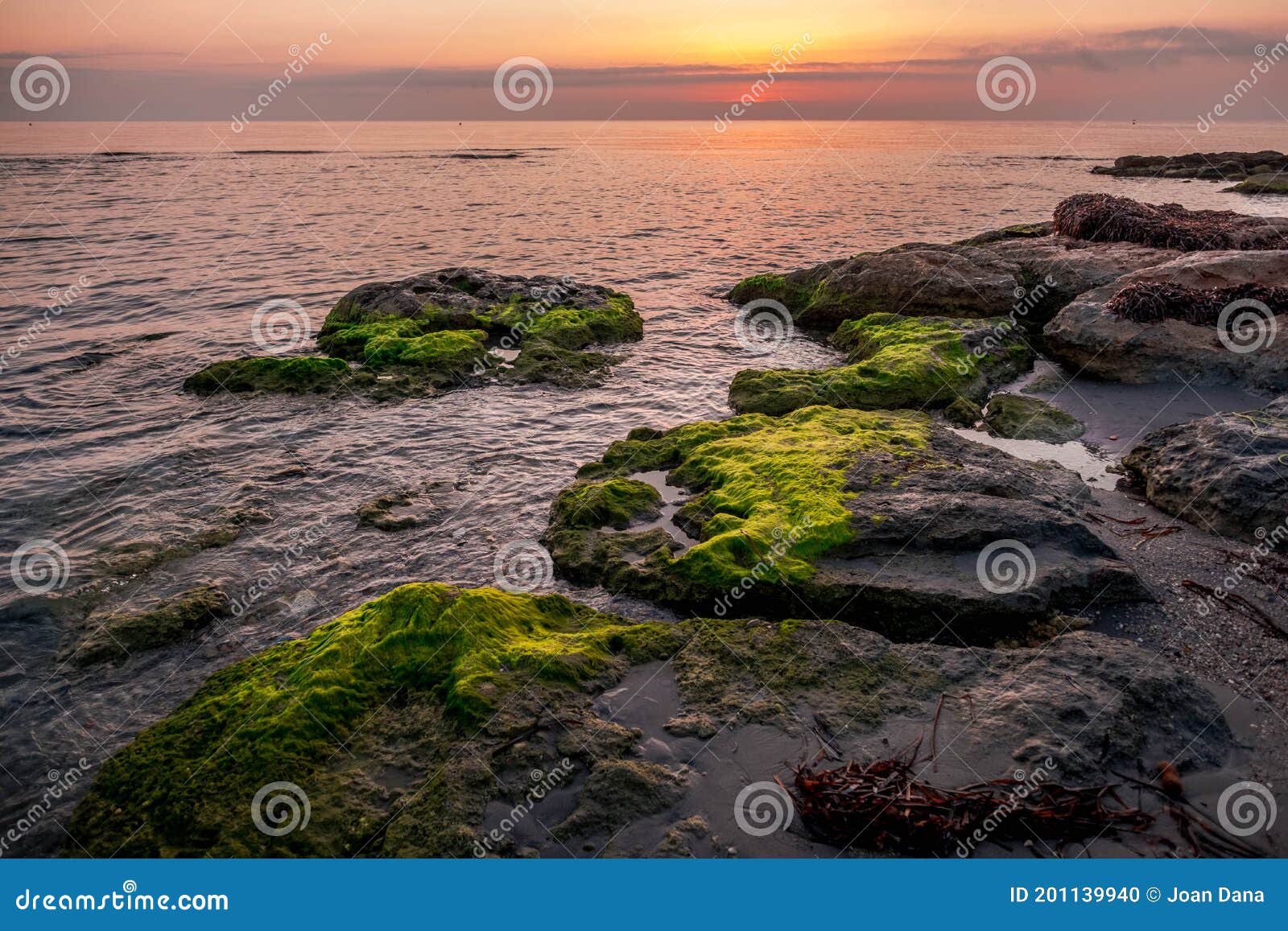 Carabassi Beach, in Alicante, Spain, at Sunrise Stock Photo - Image of ...